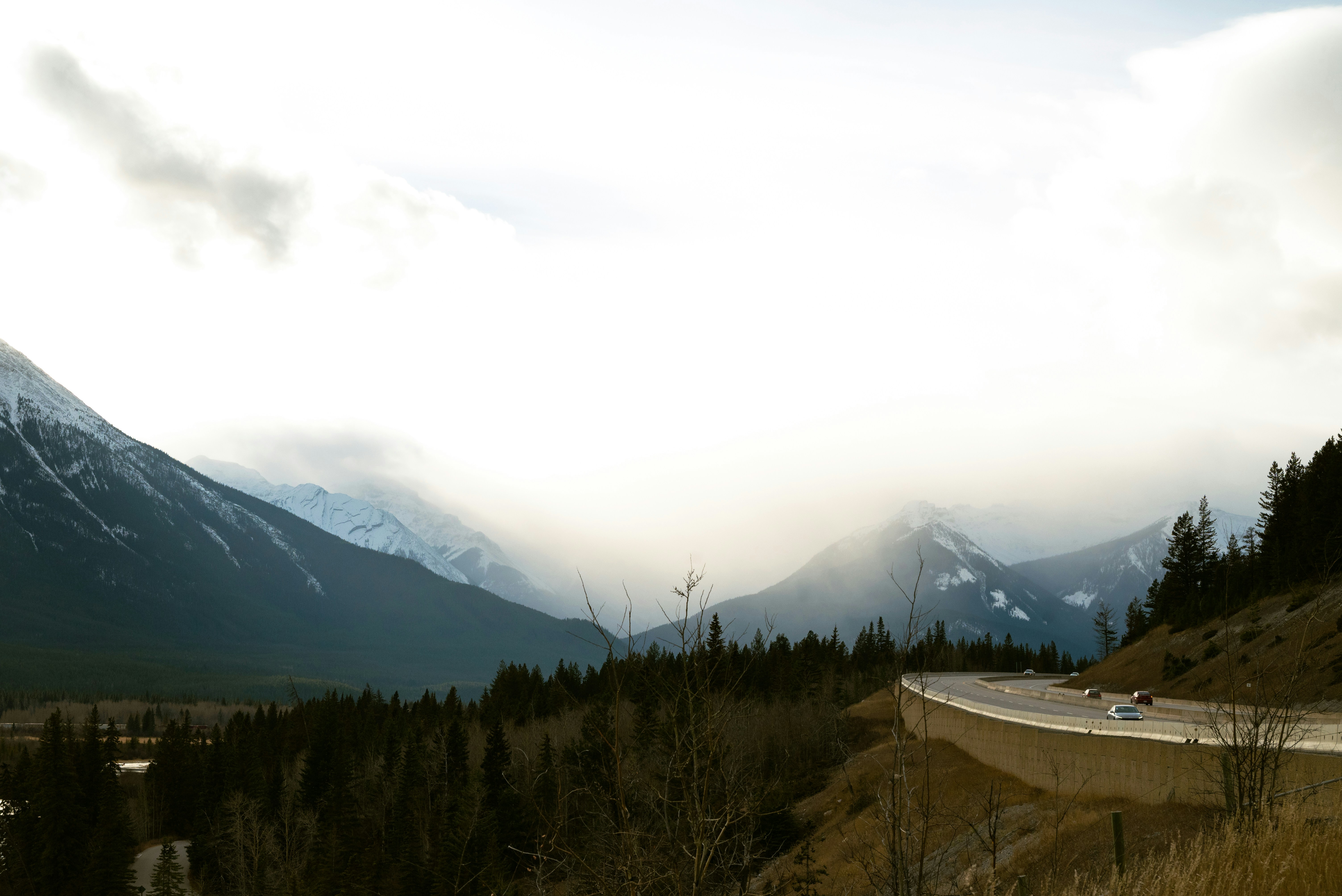 Winding Path Through Misty Mountains