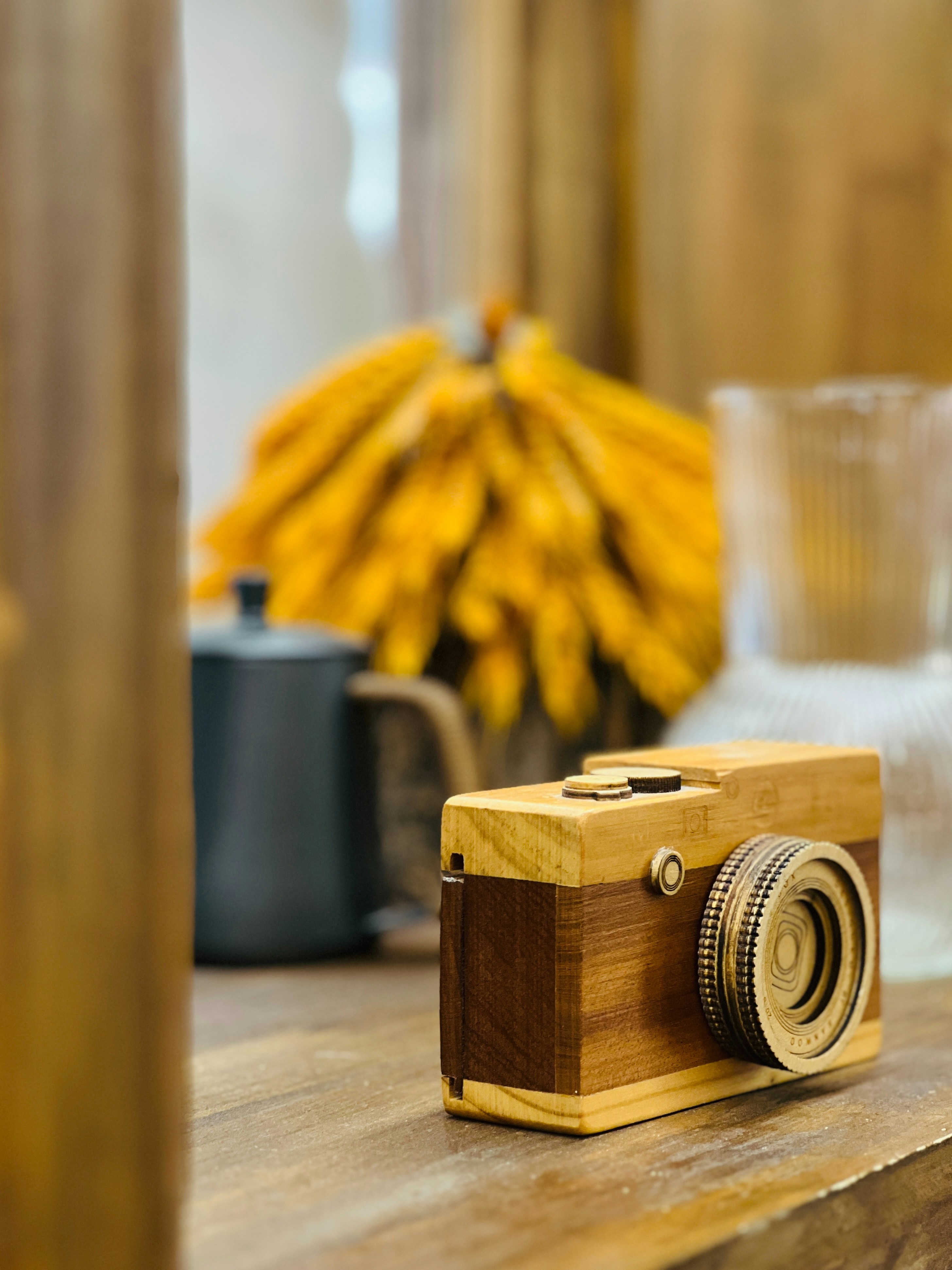 Crafted Memories: A Wooden Camera's Charm