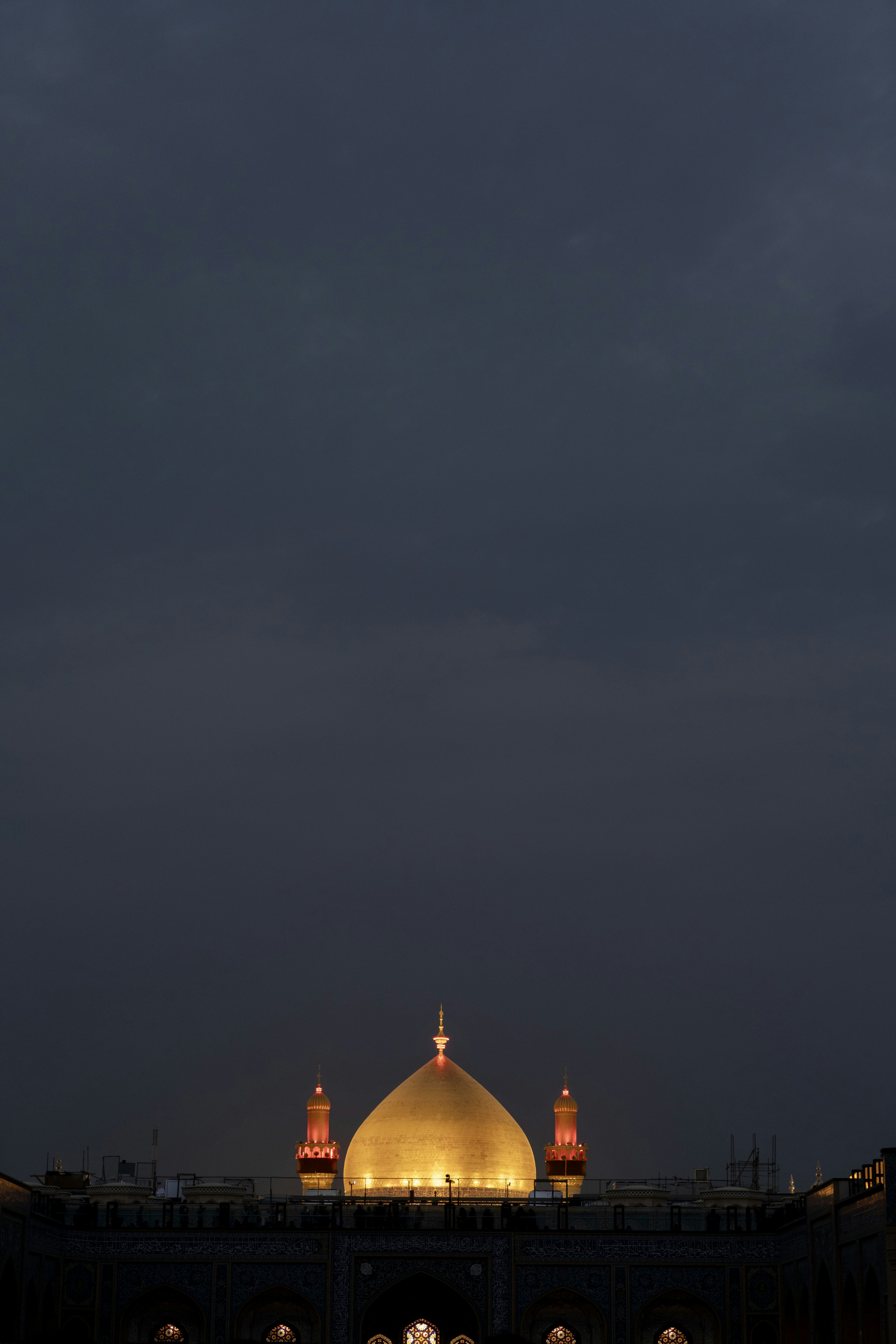 Illuminated Serenity: A Dome at Dusk