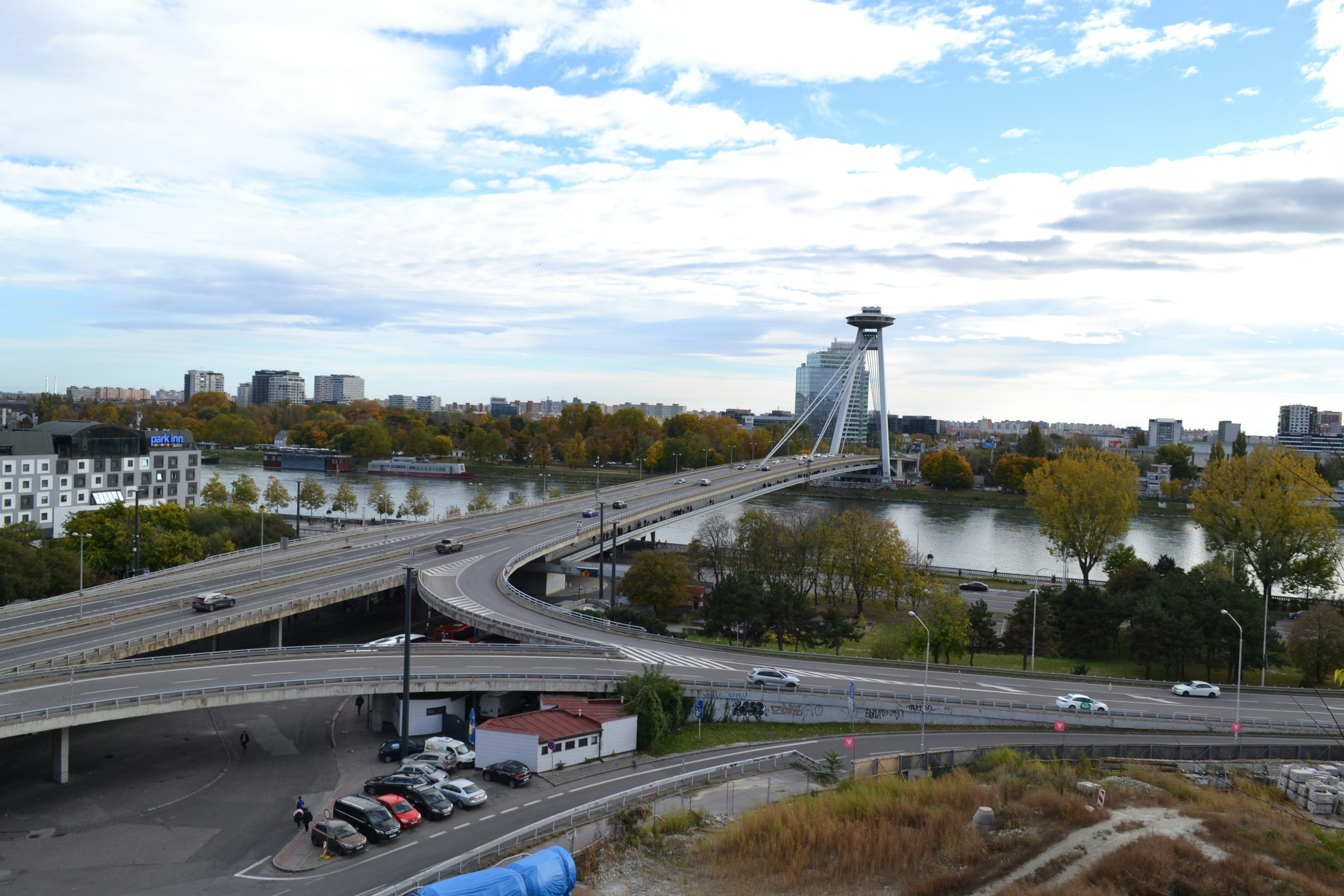 Urban Symphony: The Dance of Roads and Waterways