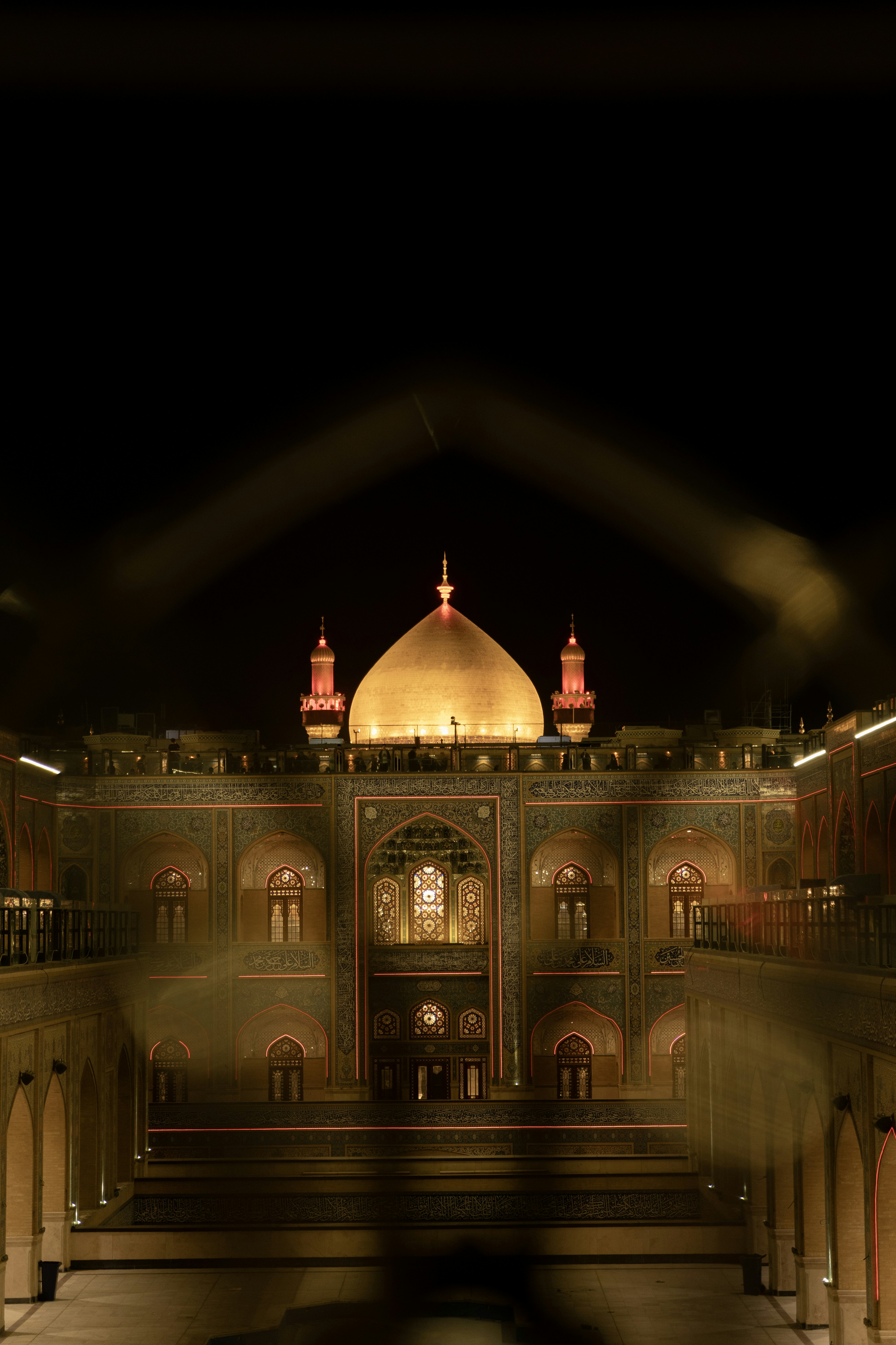 Golden Dome at Night: An Illumined Shrine Reaching Toward the Void