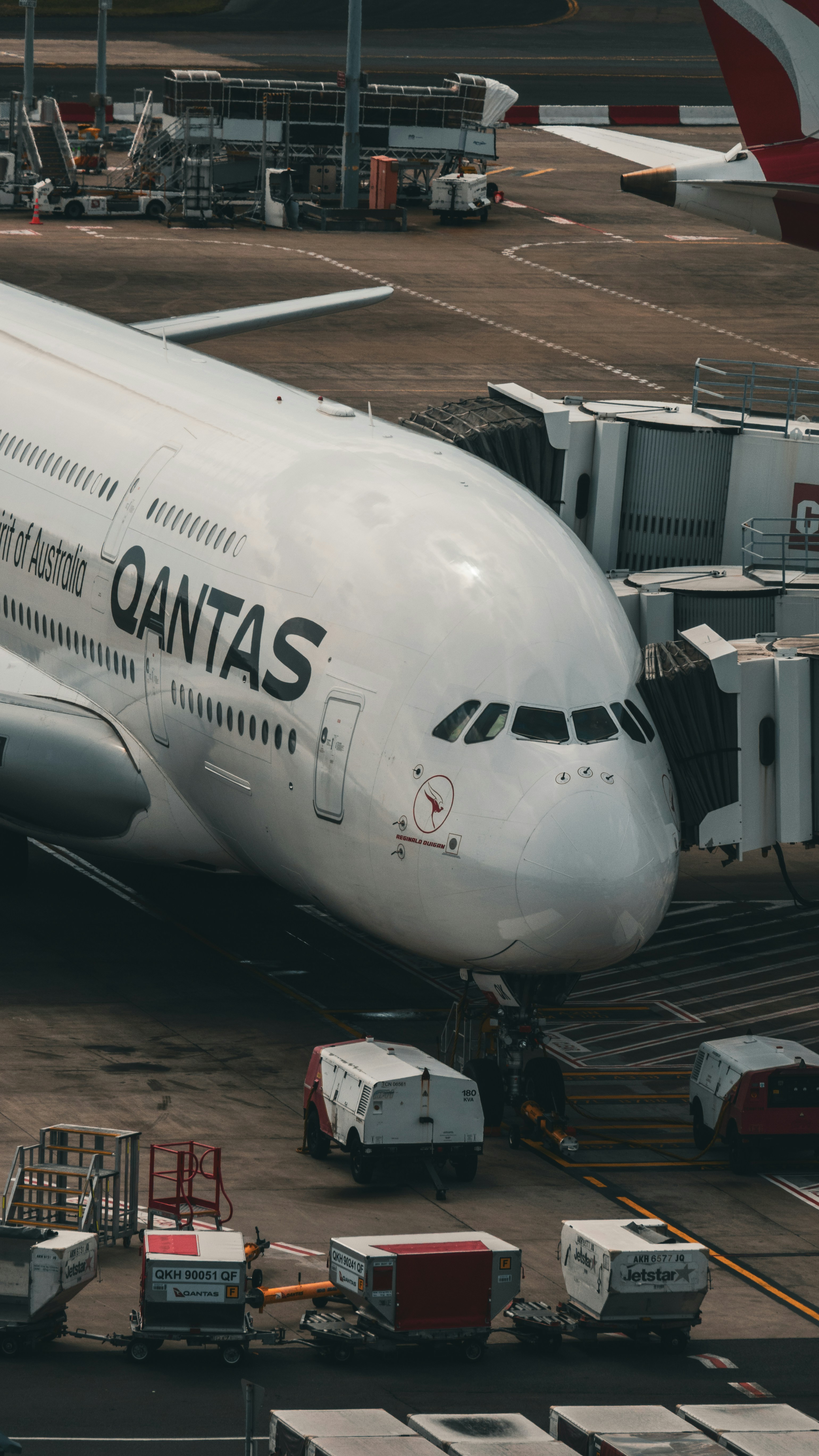 The Majesty of Flight: A Qantas Airbus A380 at Rest