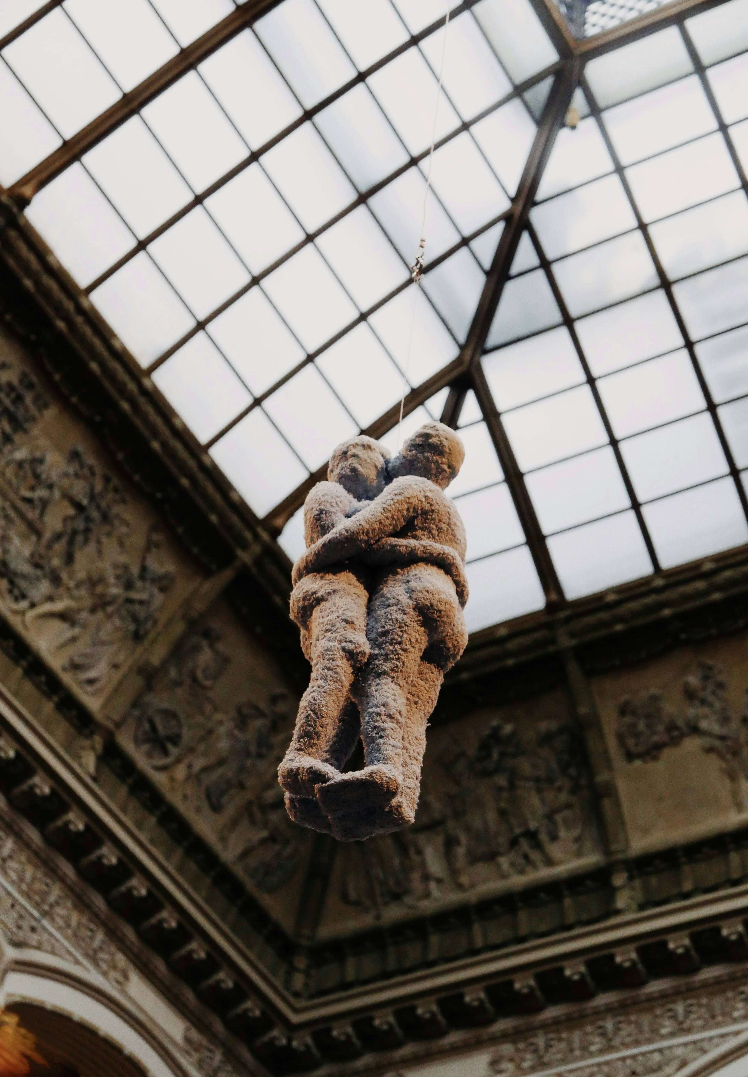 Embrace in Suspension: A Dance of Forms