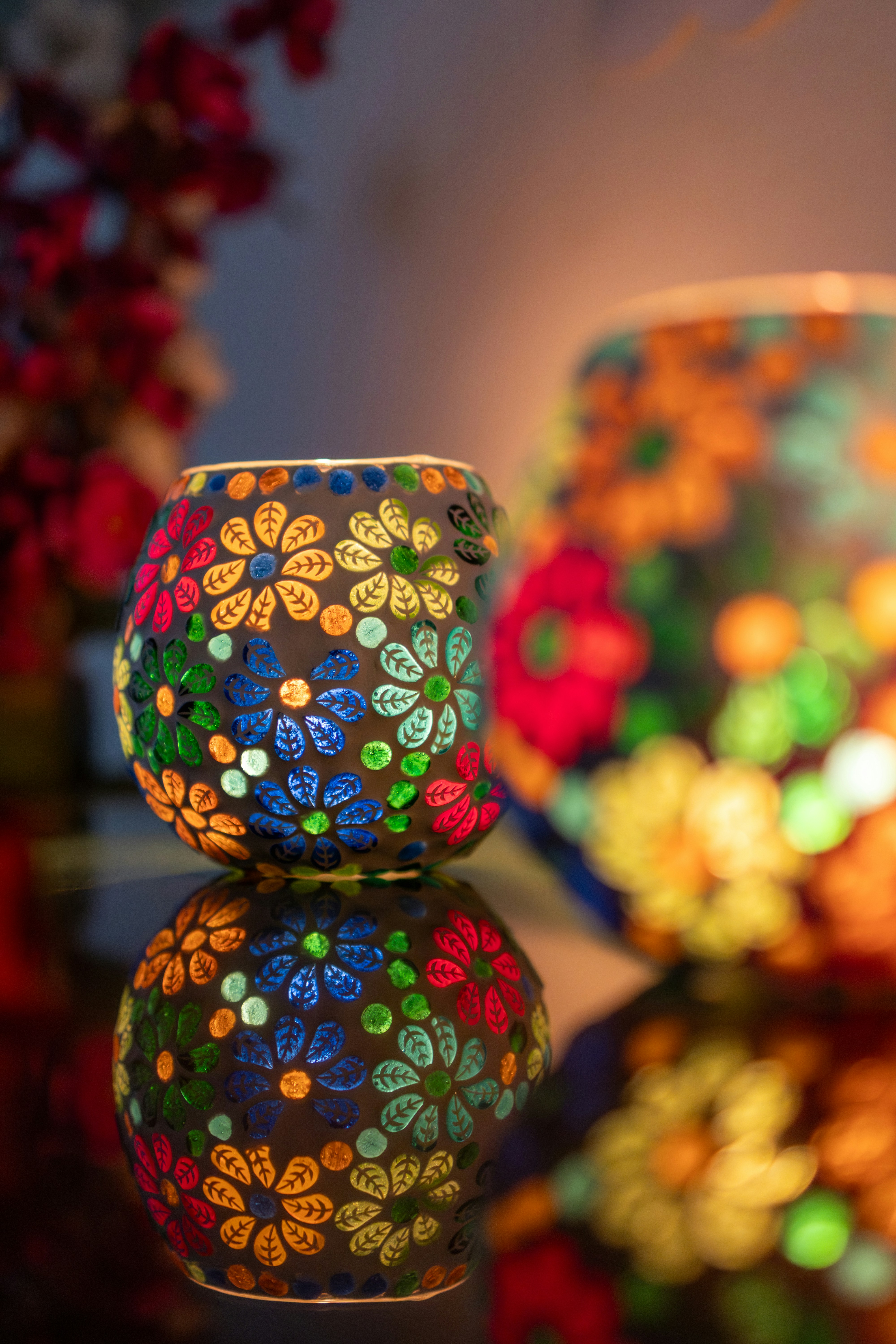 Illuminated Elegance: A Dance of Colors