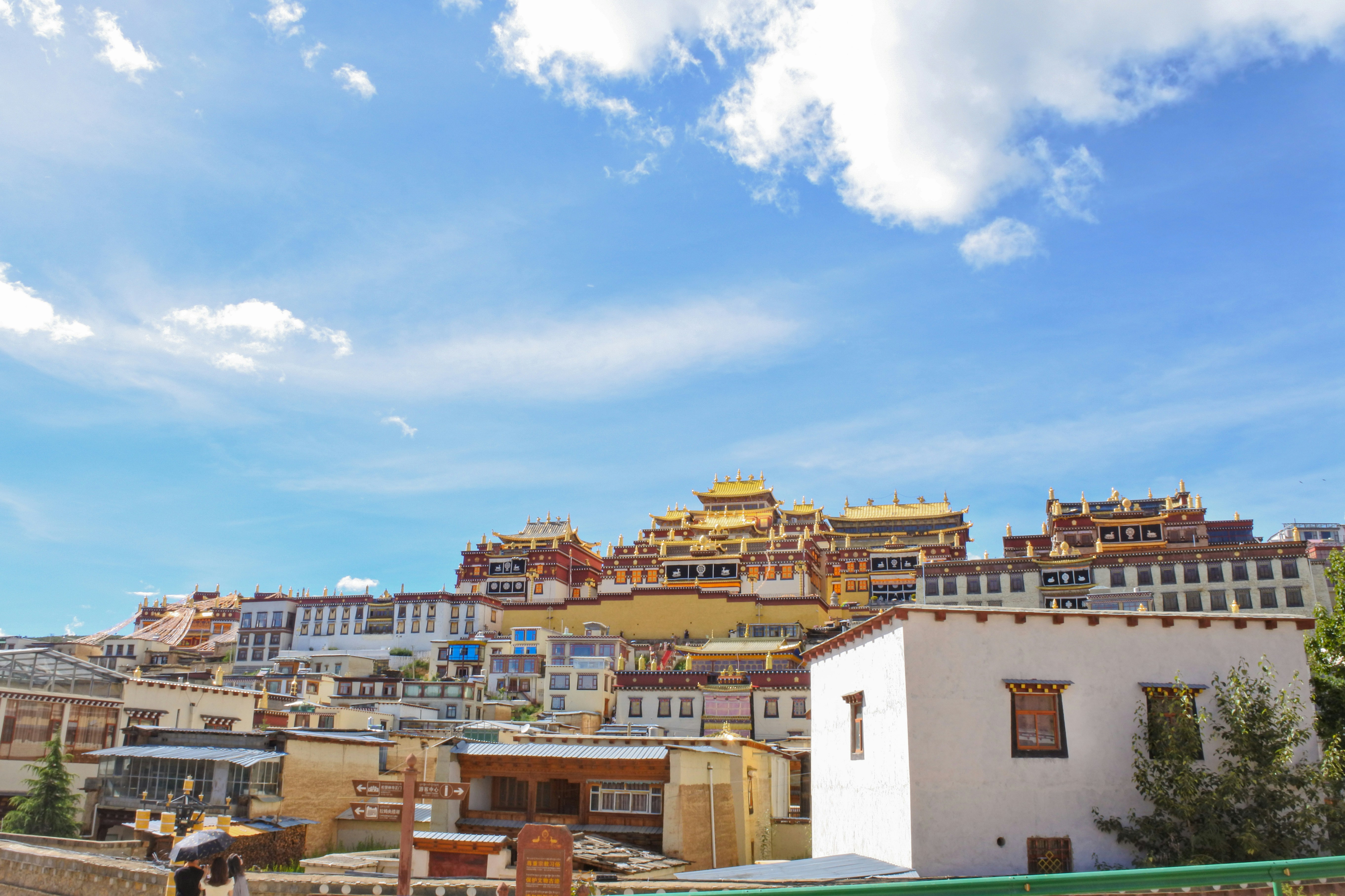 Golden Citadel on the Tibetan Hillside