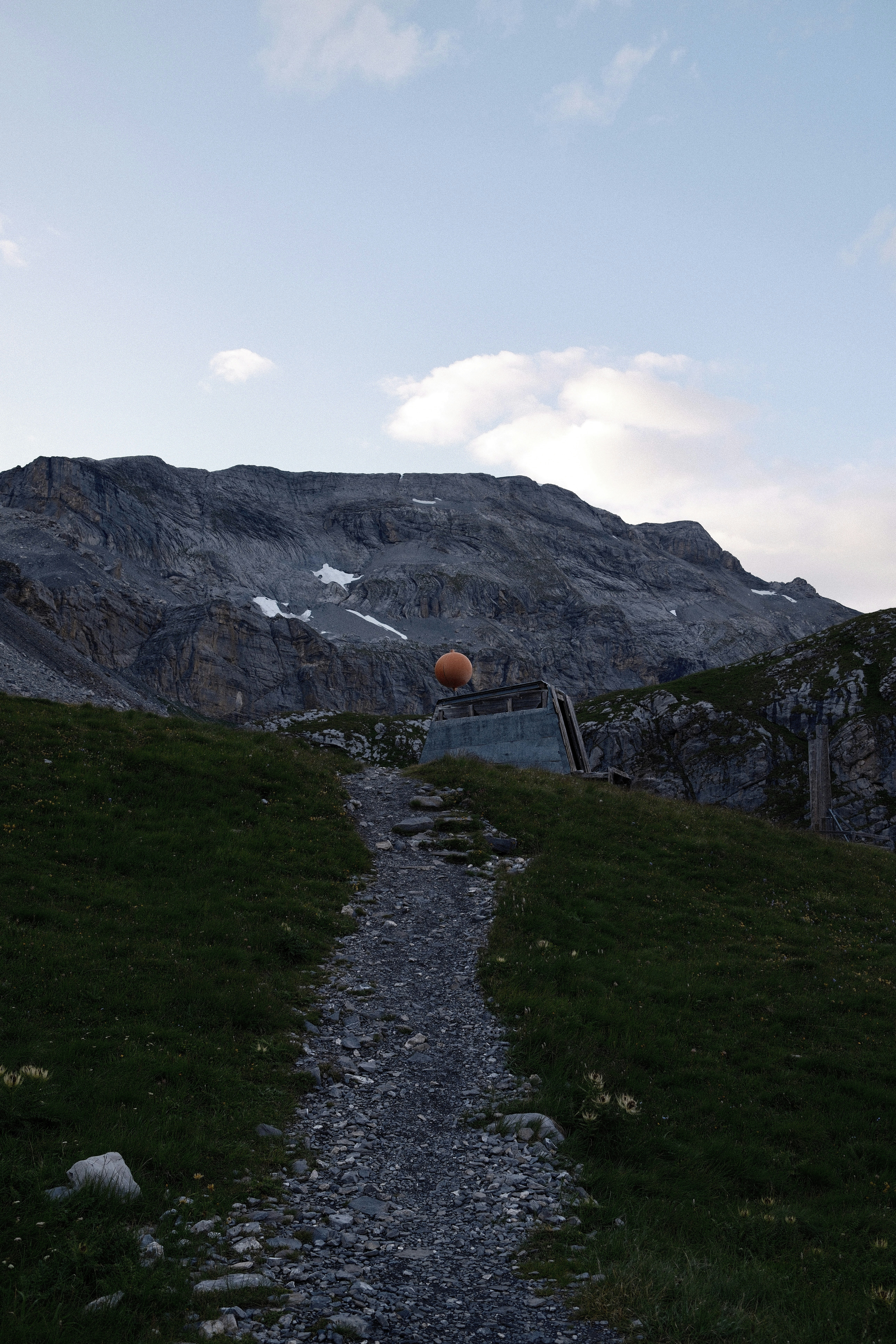 The Orange Beacon on the Alpine Trail