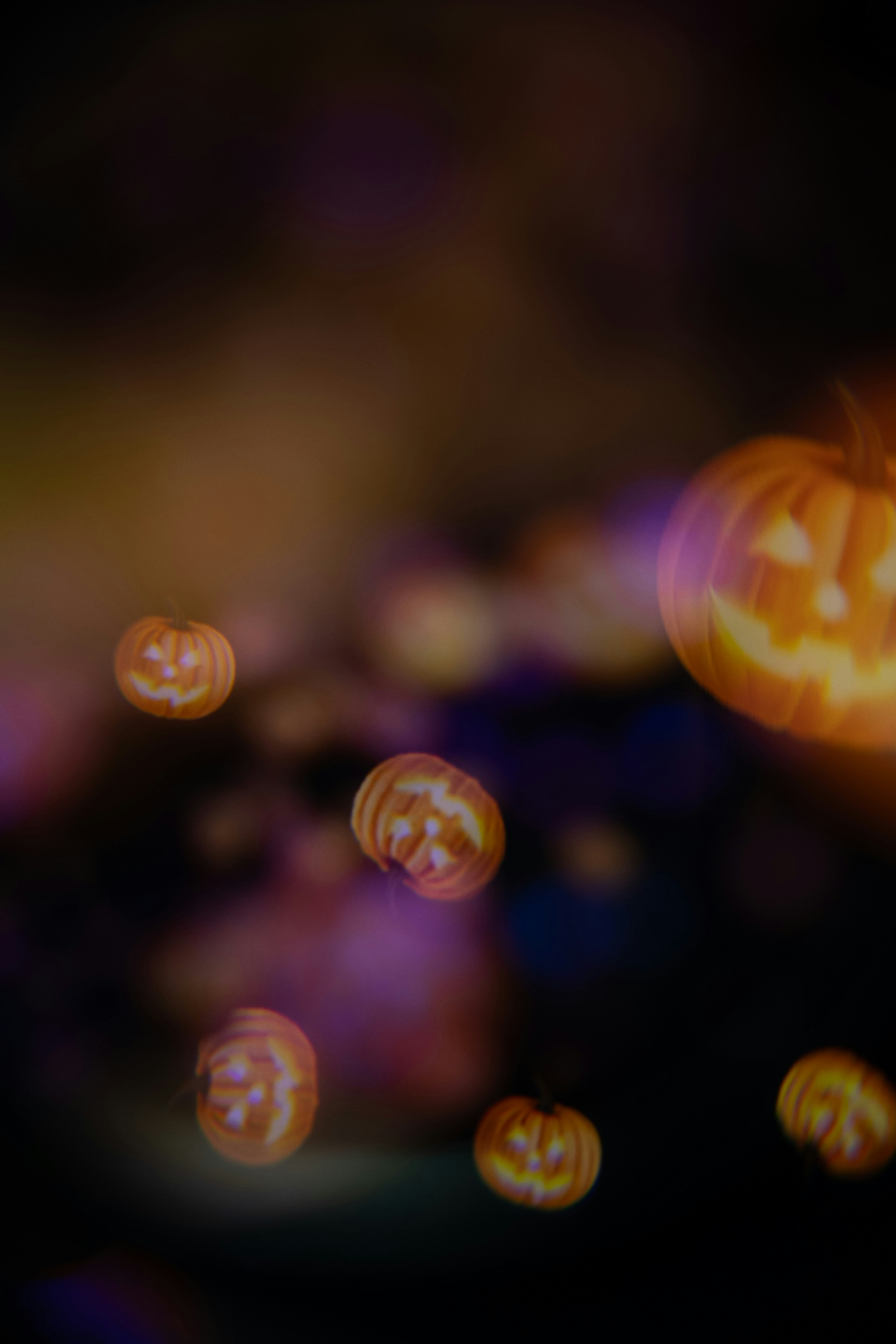 Whimsical Glow of Halloween Spirits