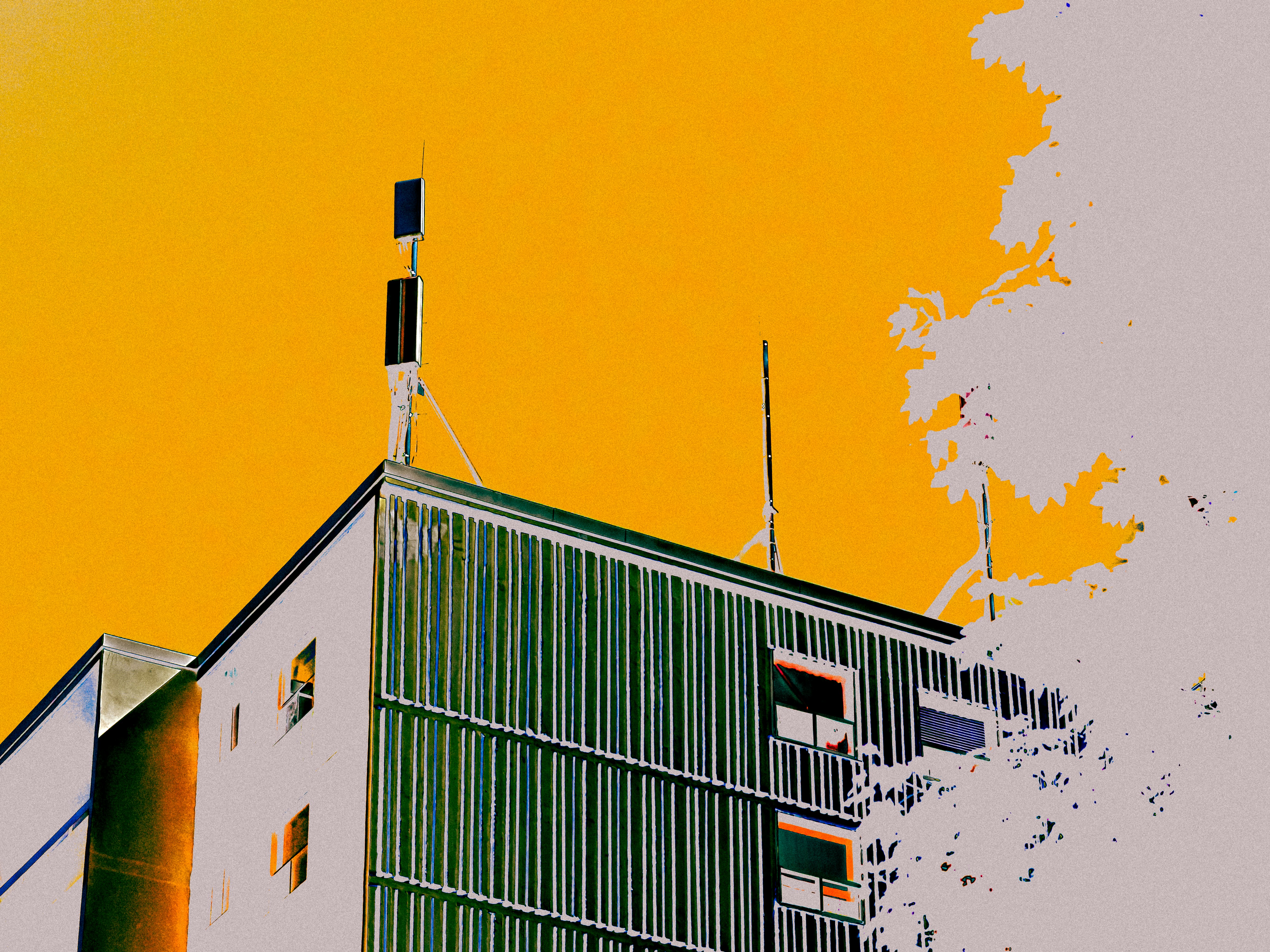 Urban Ascent: A Study in Geometry and Color