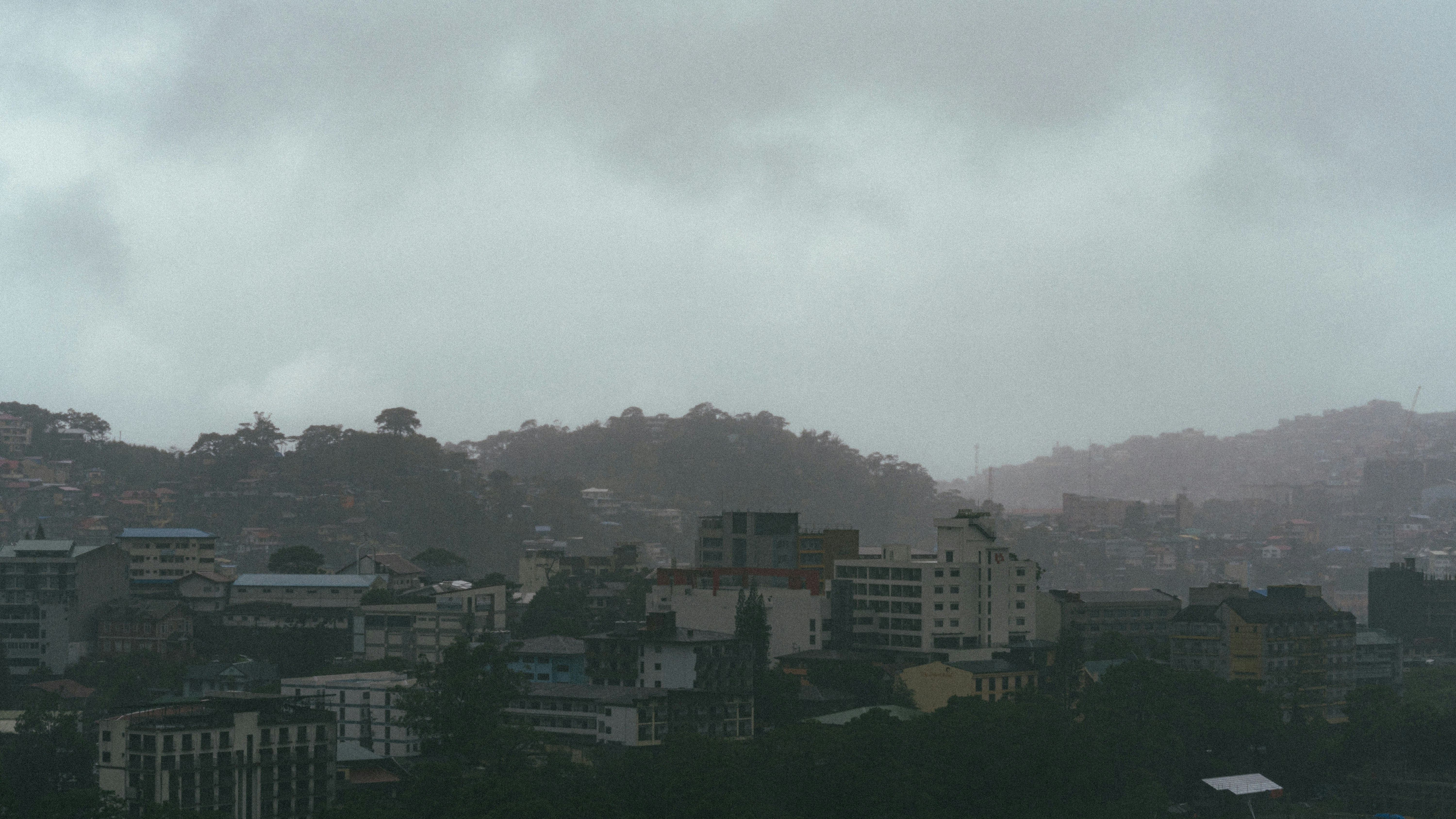 Veil of Mist Over Urban Landscapes