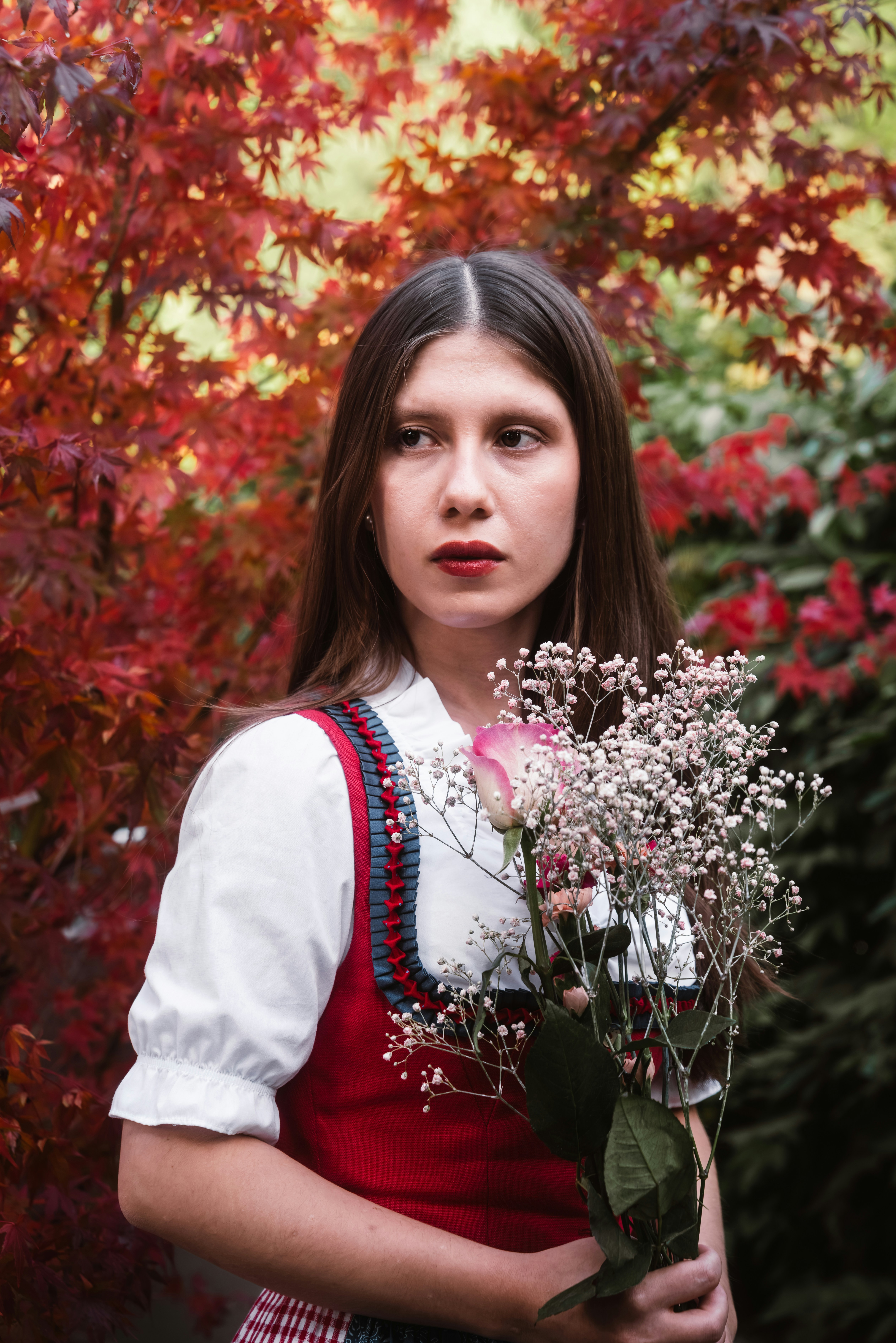 Whispers of Autumn: A Floral Embrace