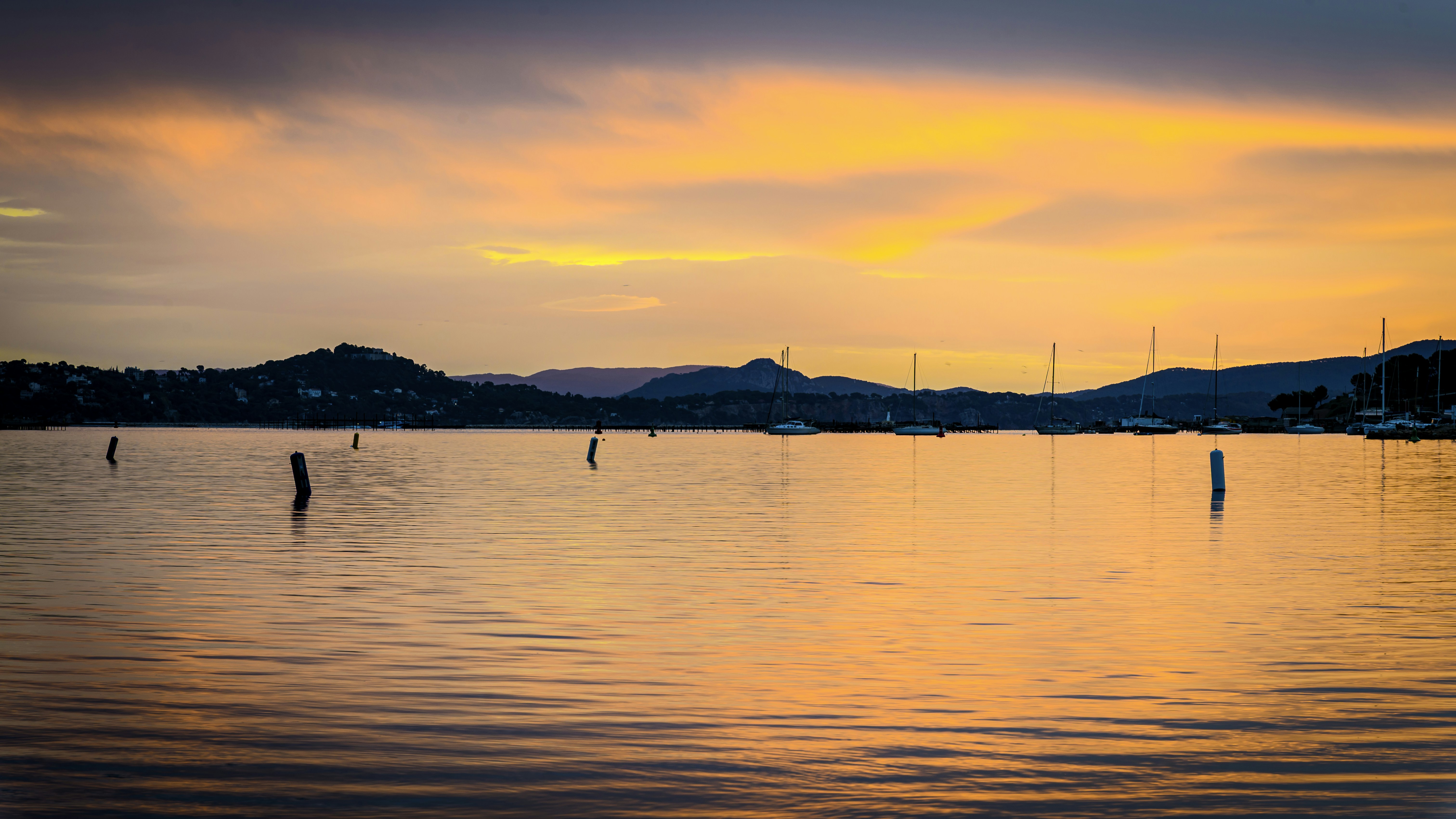 Twilight Reflections on Serene Waters