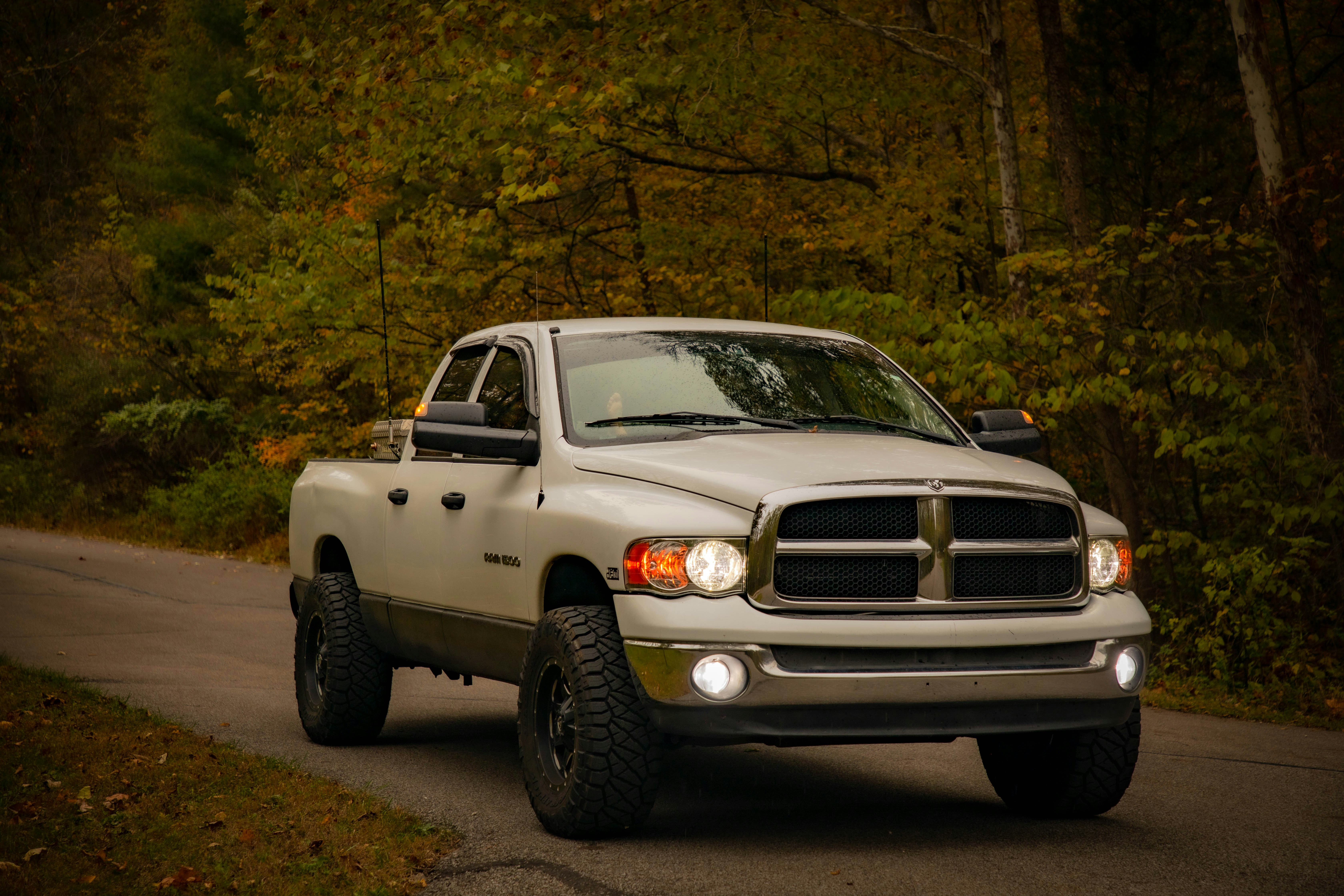 Off-Road Resilience: A Truck's Journey Through Autumn