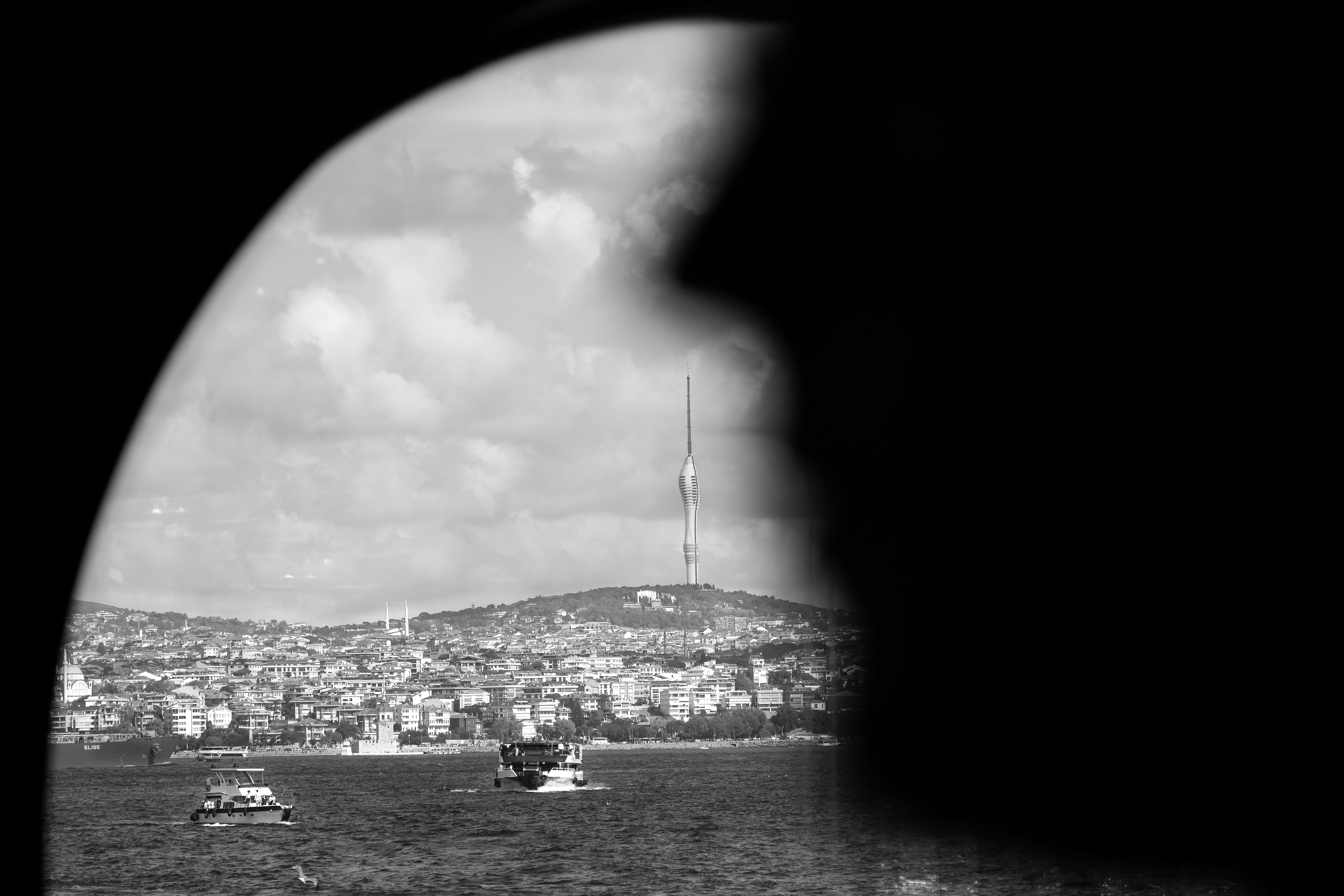 Silhouette Framing the Urban Landscape