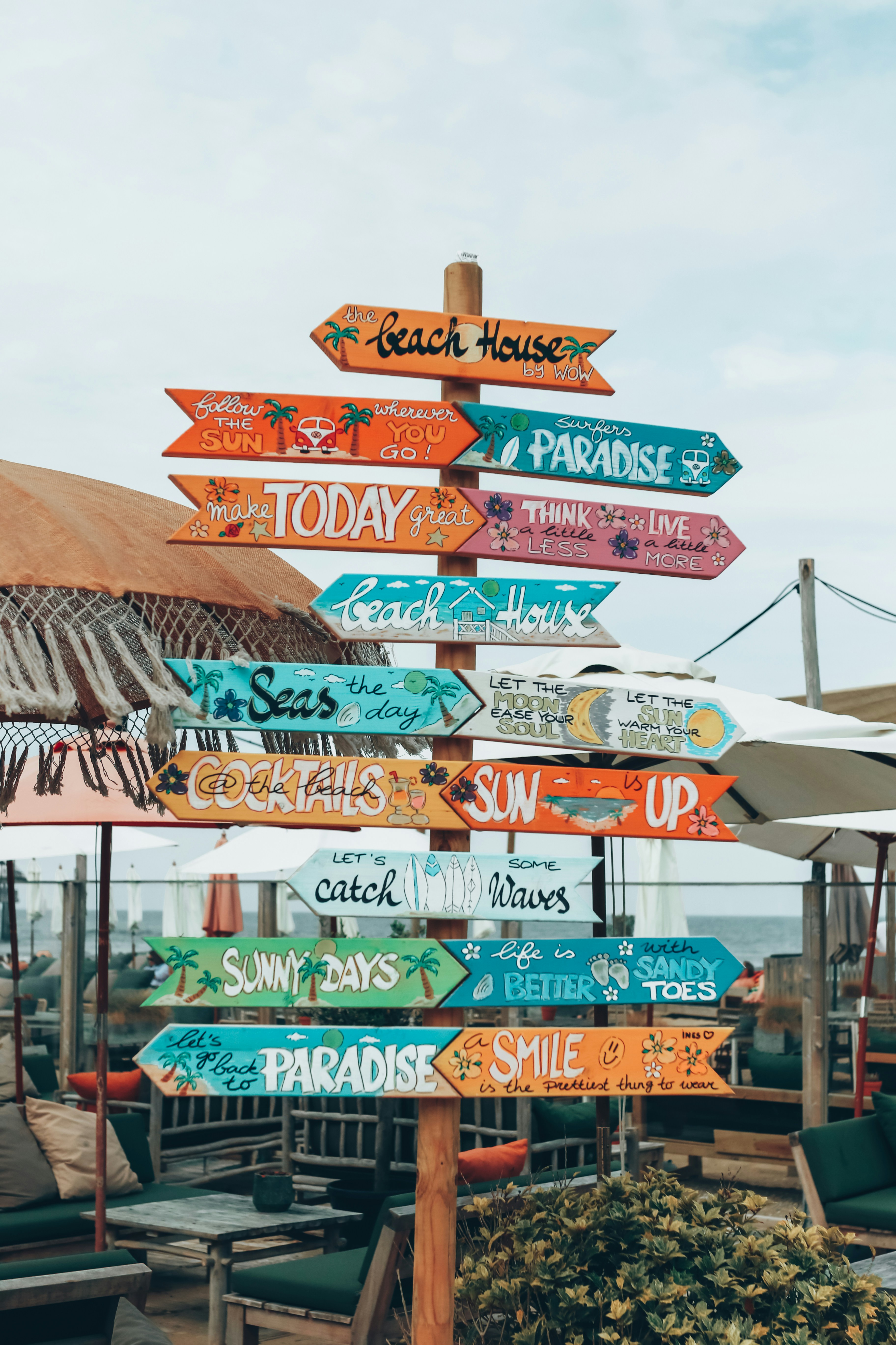 Guiding Signs to Coastal Bliss