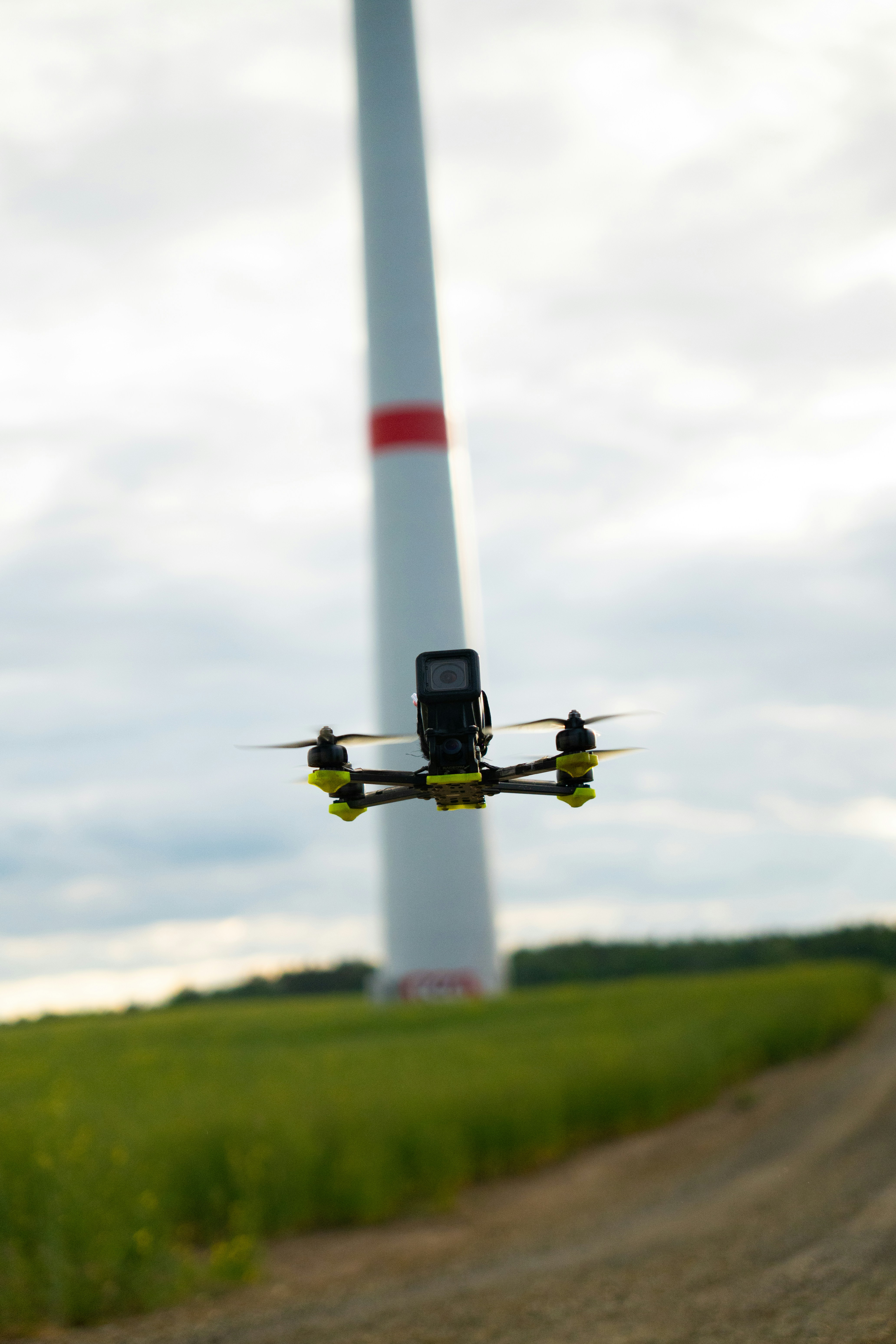 Aerial Ballet: The Dance of Drone and Wind Turbine