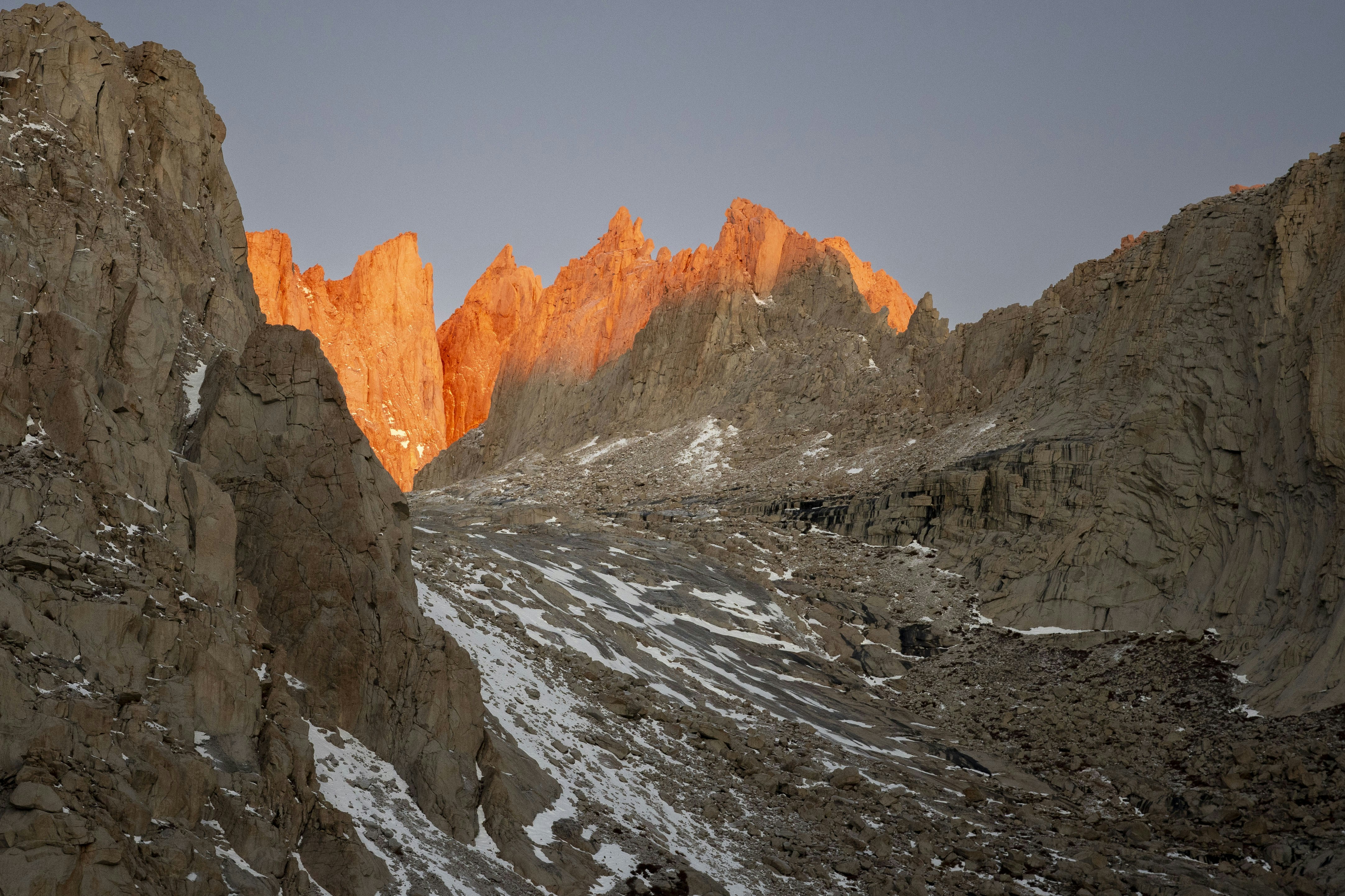 Crimson Peaks at Dawn's Embrace