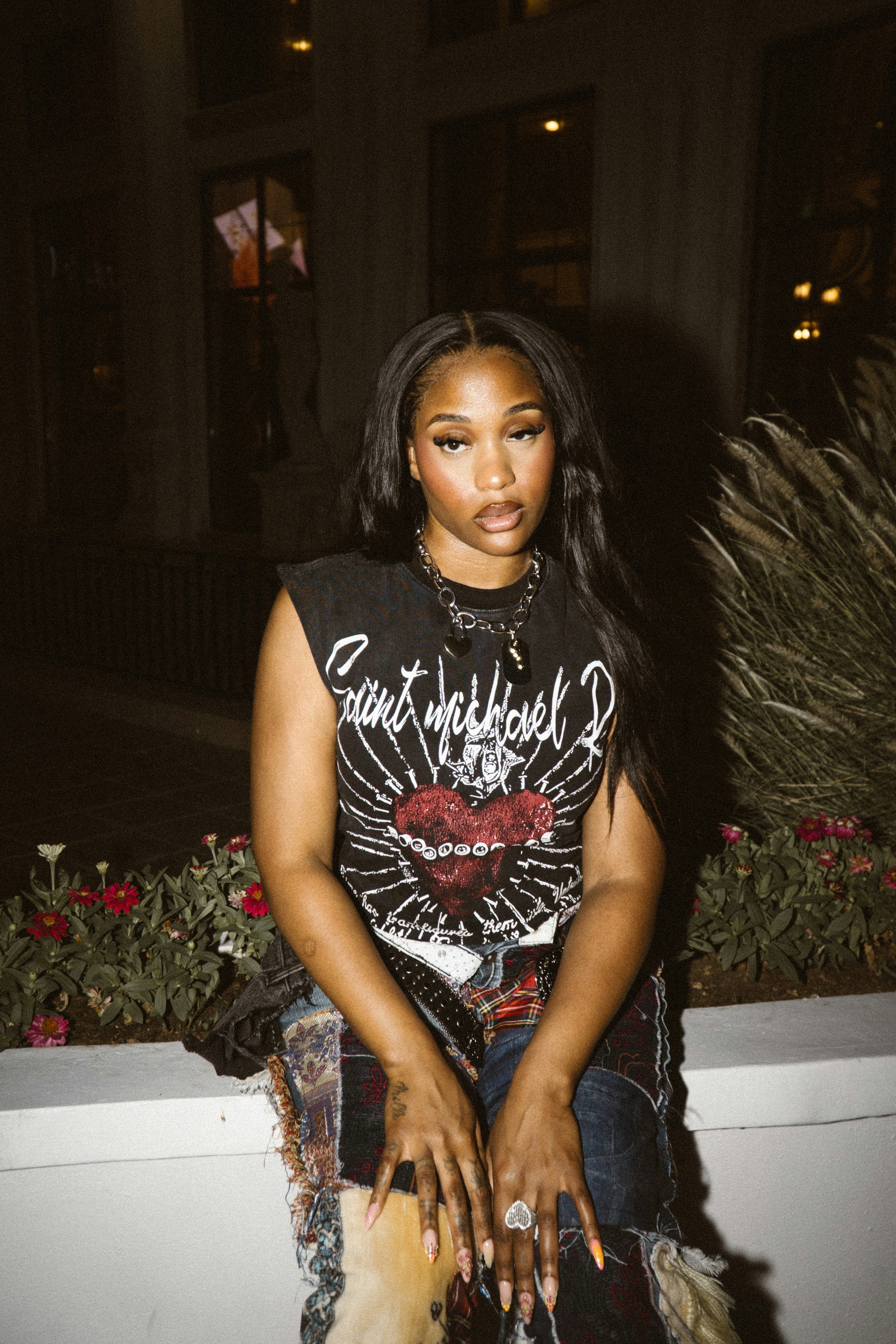Urban Elegance: A Nighttime Portrait