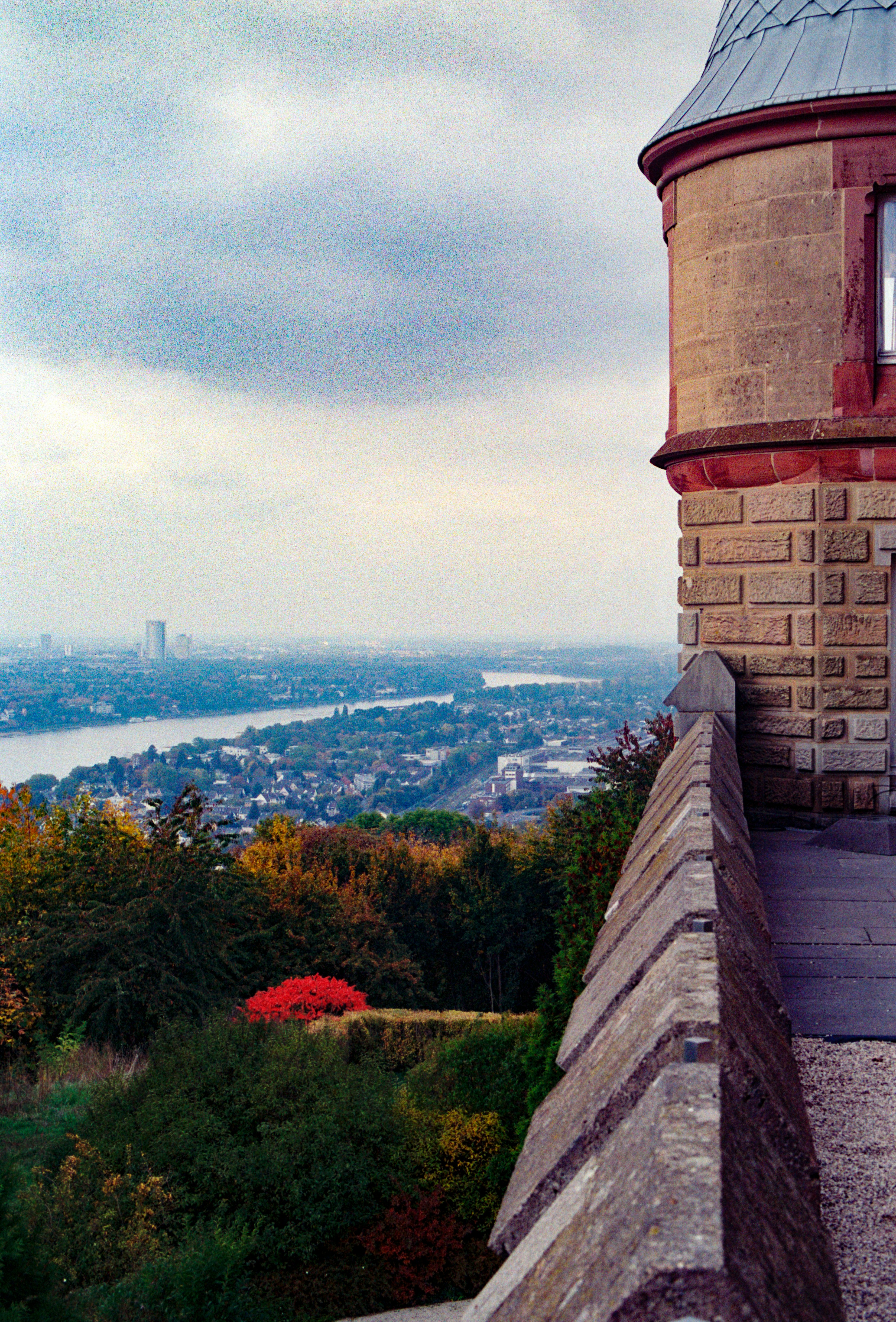 Overlook of Tranquil Waters and Autumn Hues