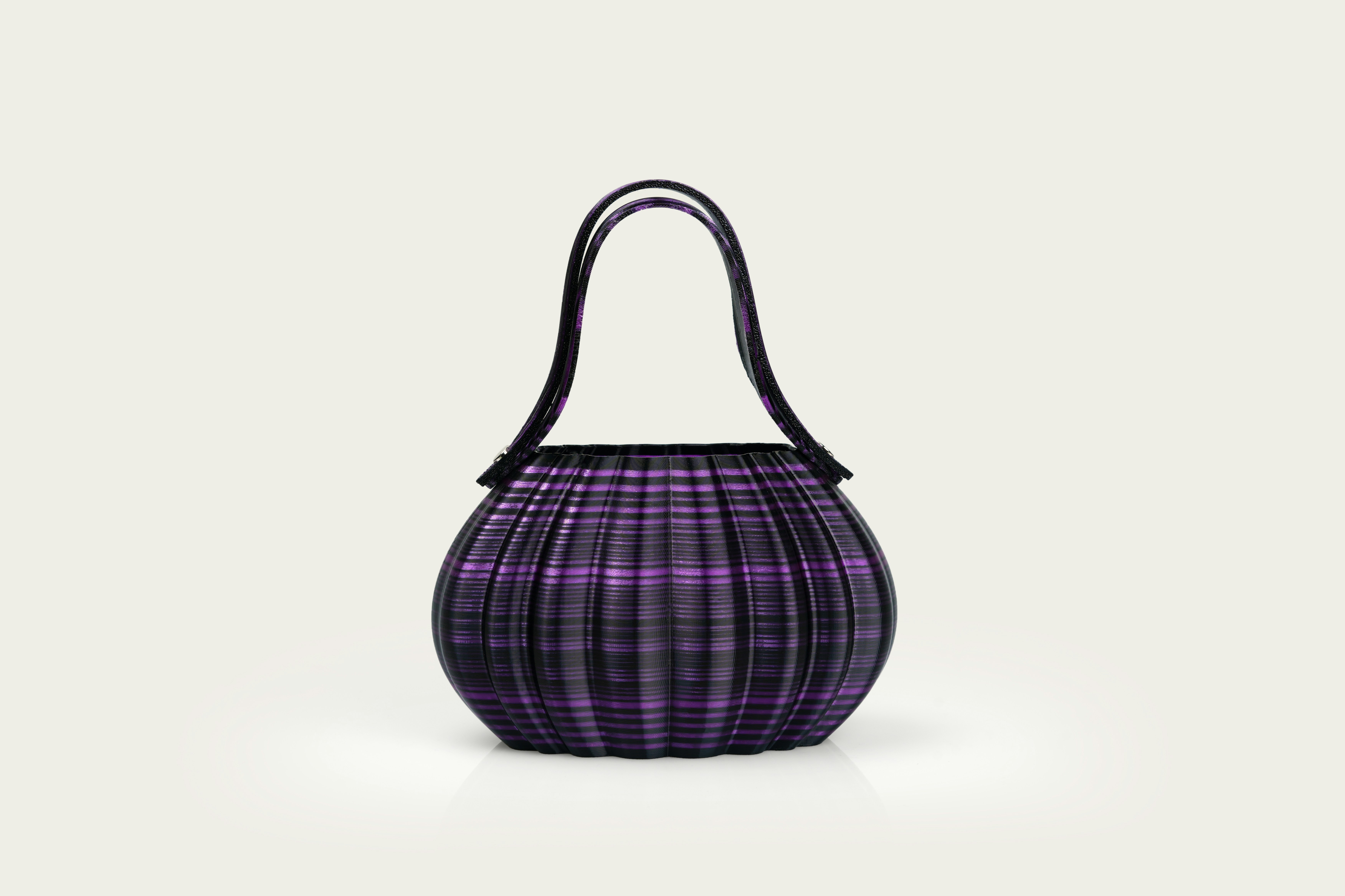 Plum Plaid Handbag in Studio Stillness