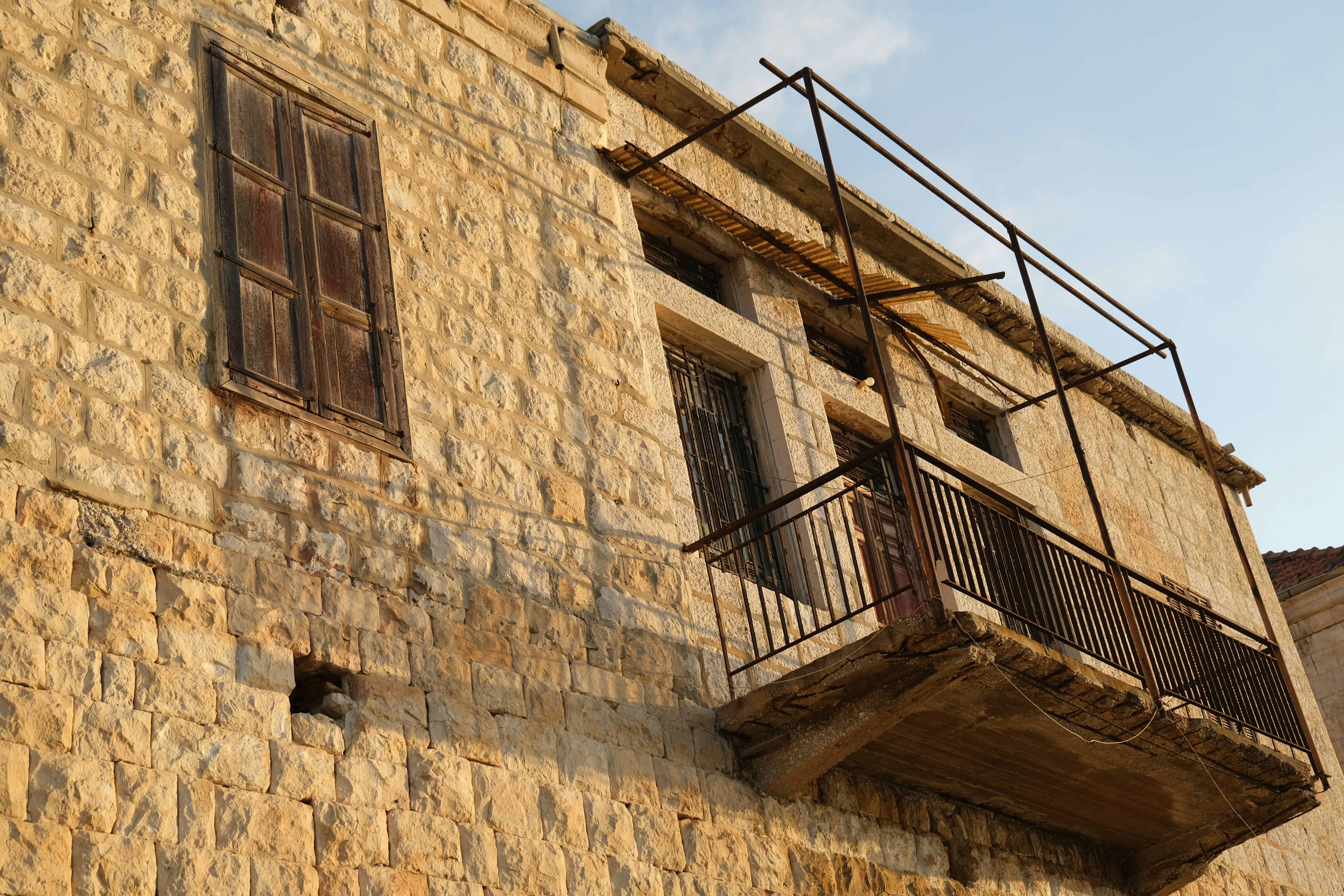Echoes of Time: The Weathered Balconies of History