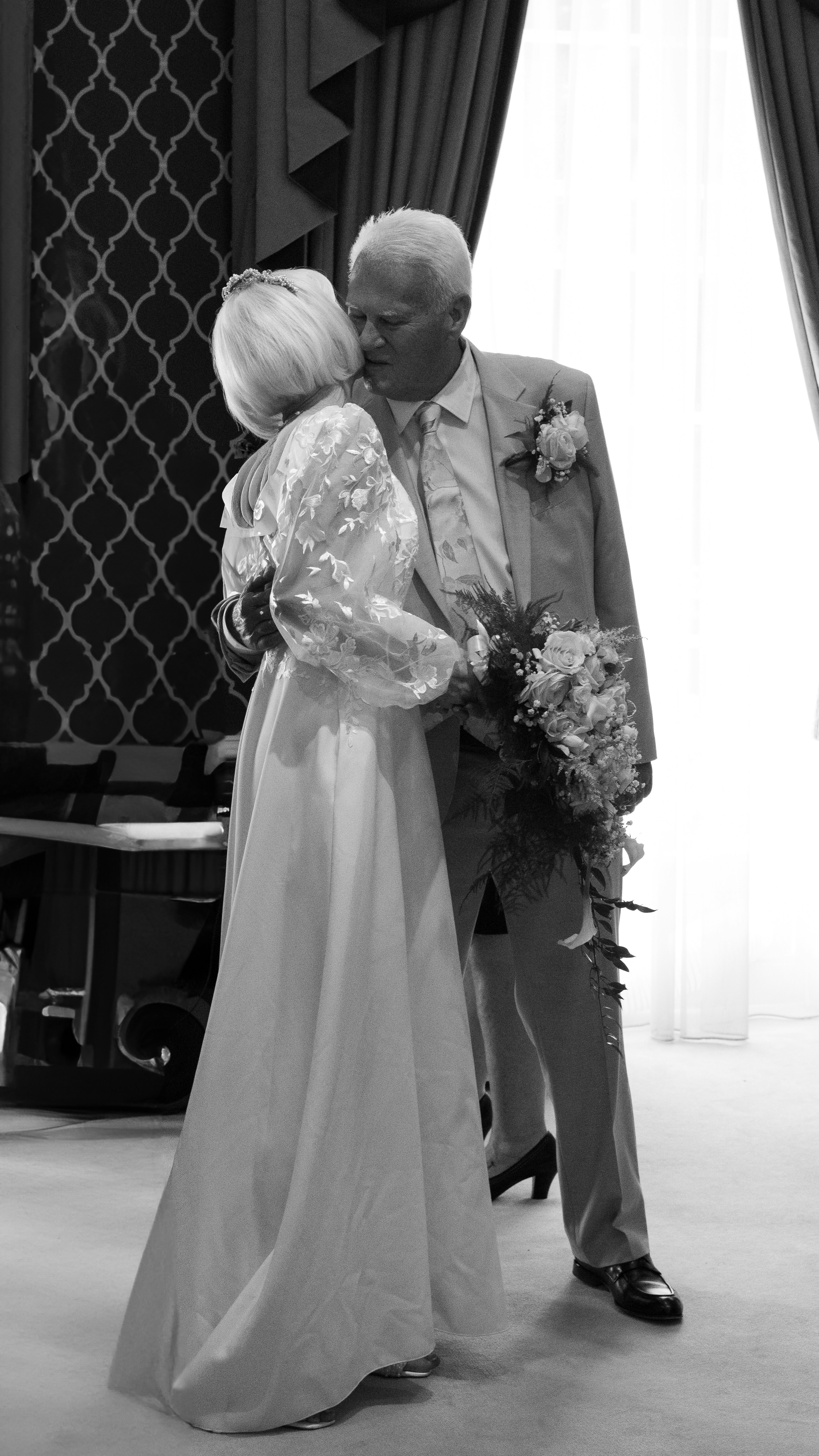 A Timeless Embrace: Celebrating Love in Monochrome