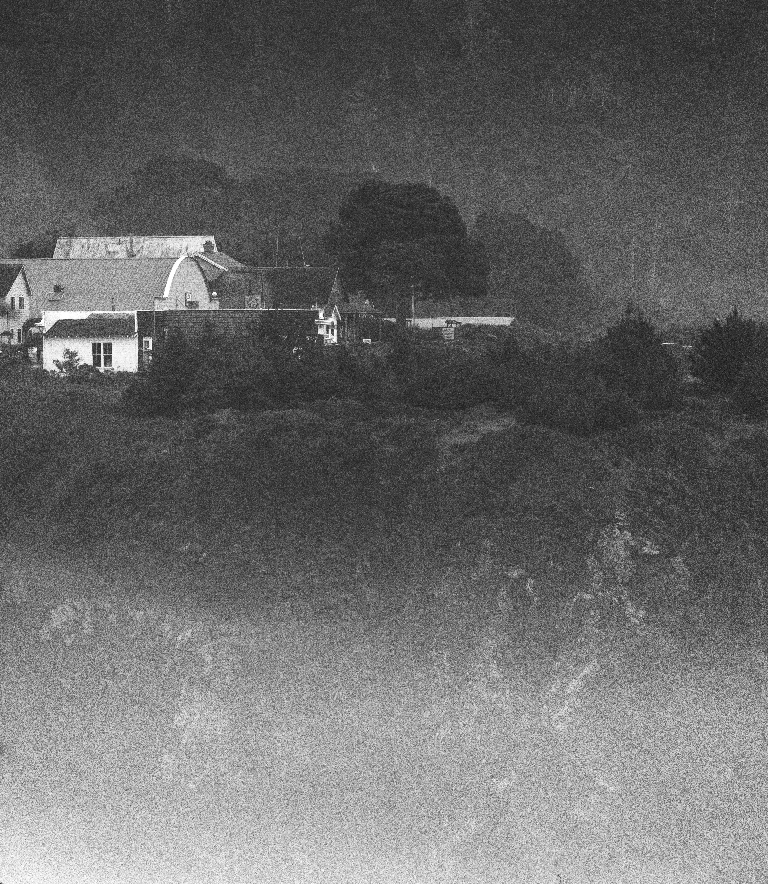 Farmhouse Overlooking Misty Hills