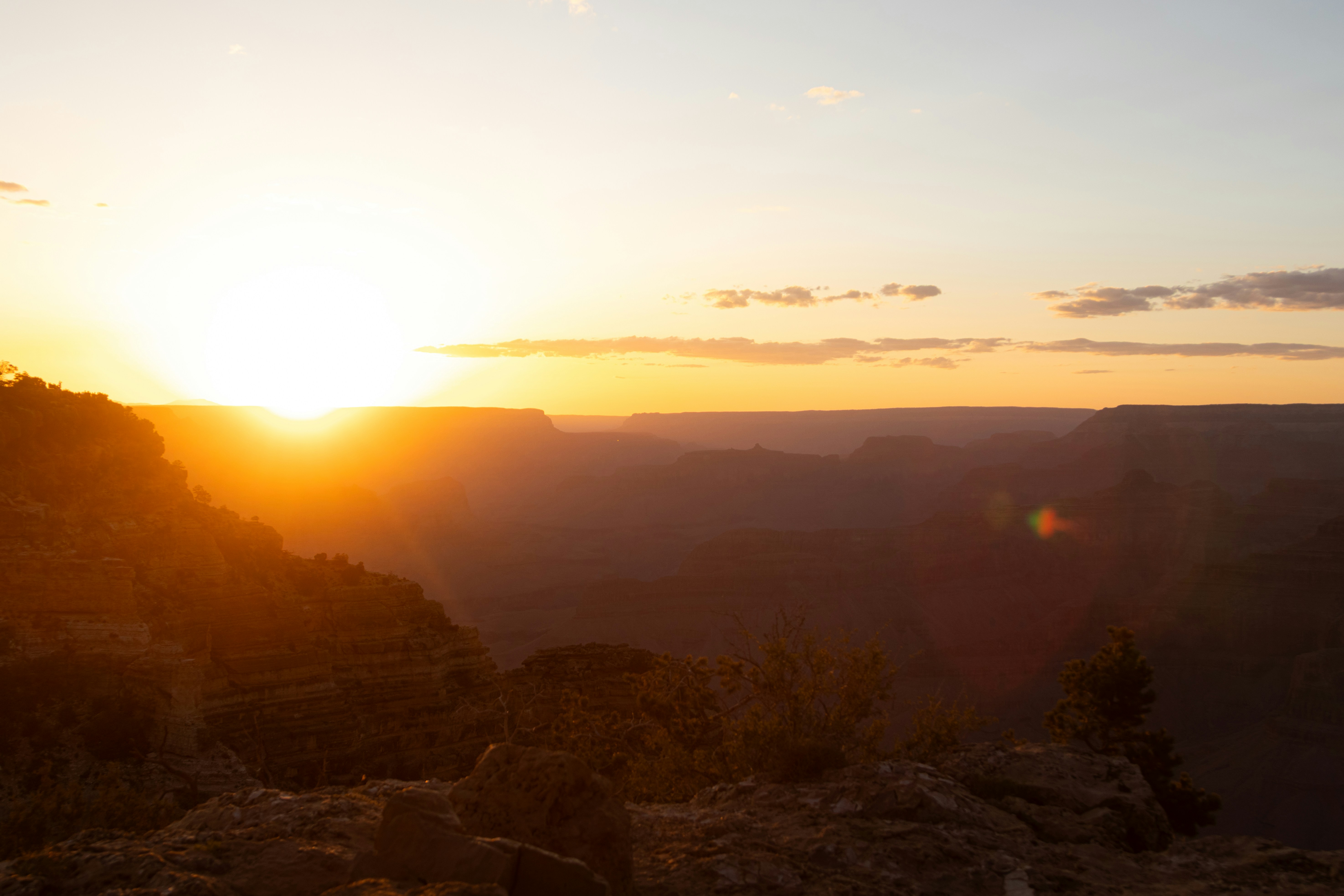 Dawn's Embrace Over the Canyon's Edge