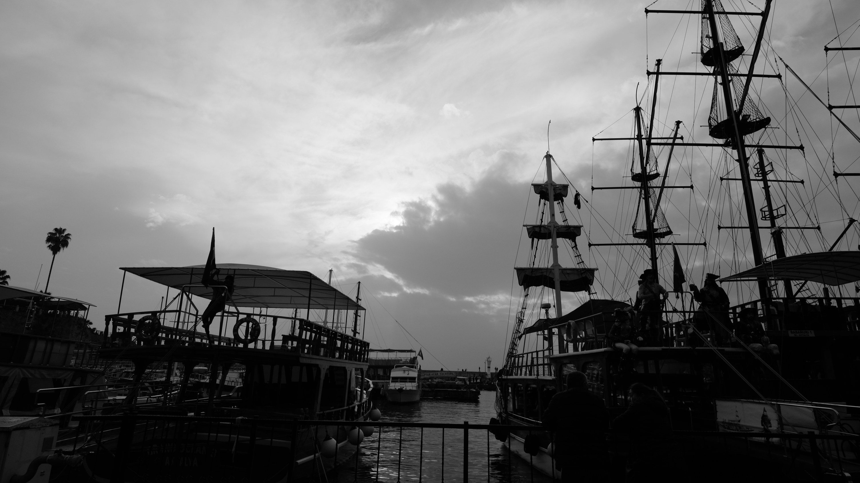 Harbor Echoes: A Maritime Silhouette