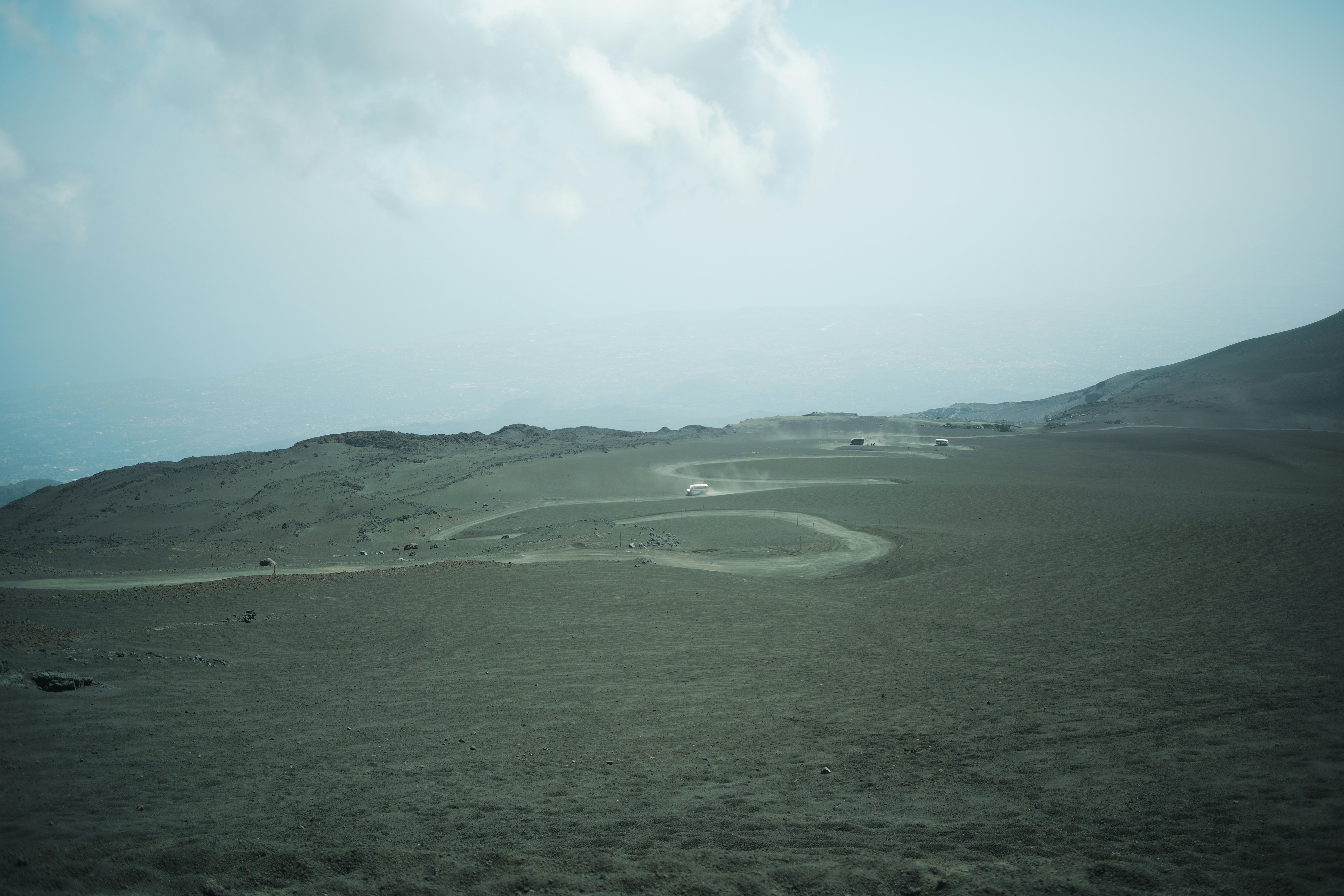 Winding Path Through the Ashen Landscape