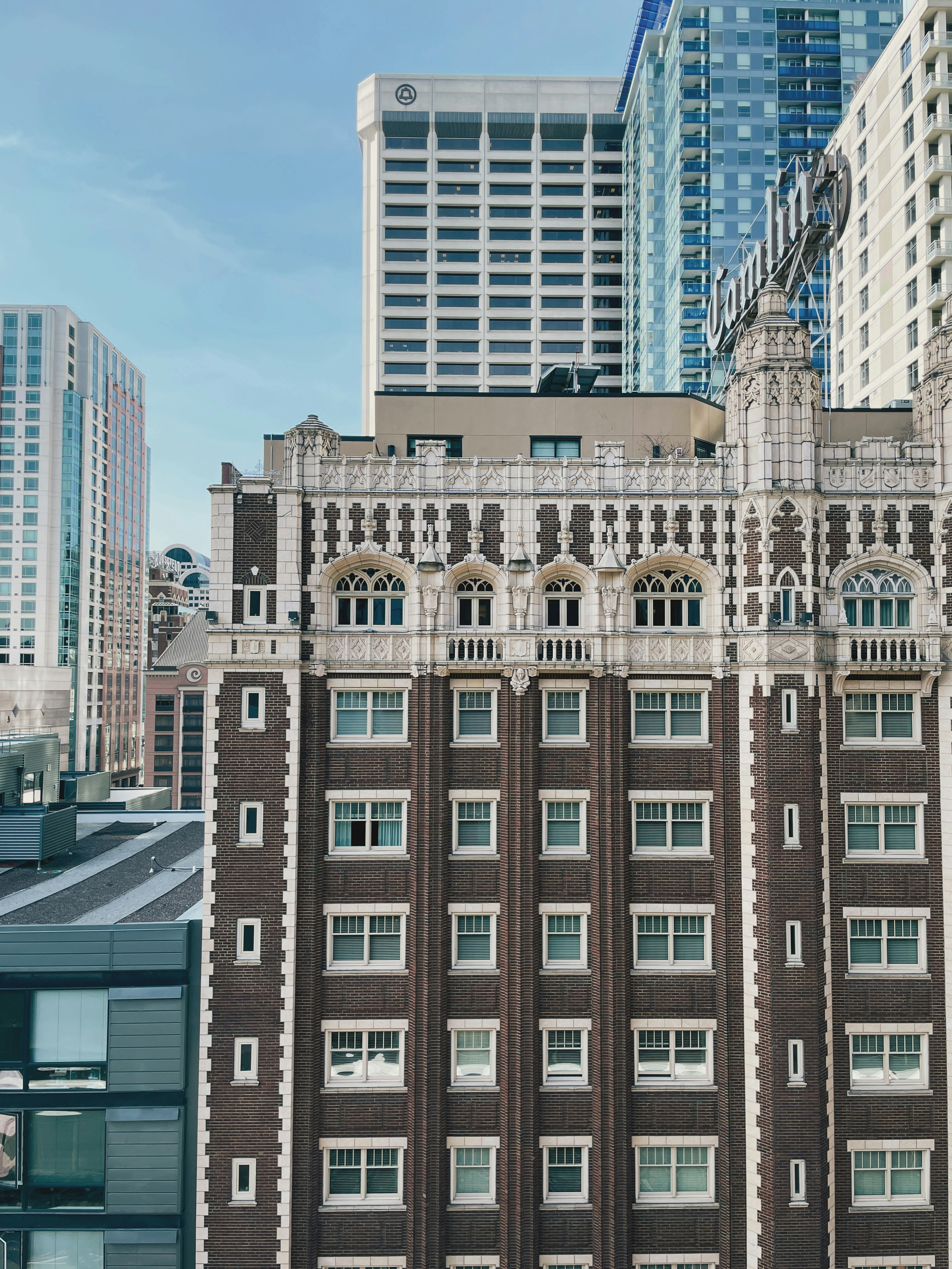 Architectural Harmony Amidst Urban Giants