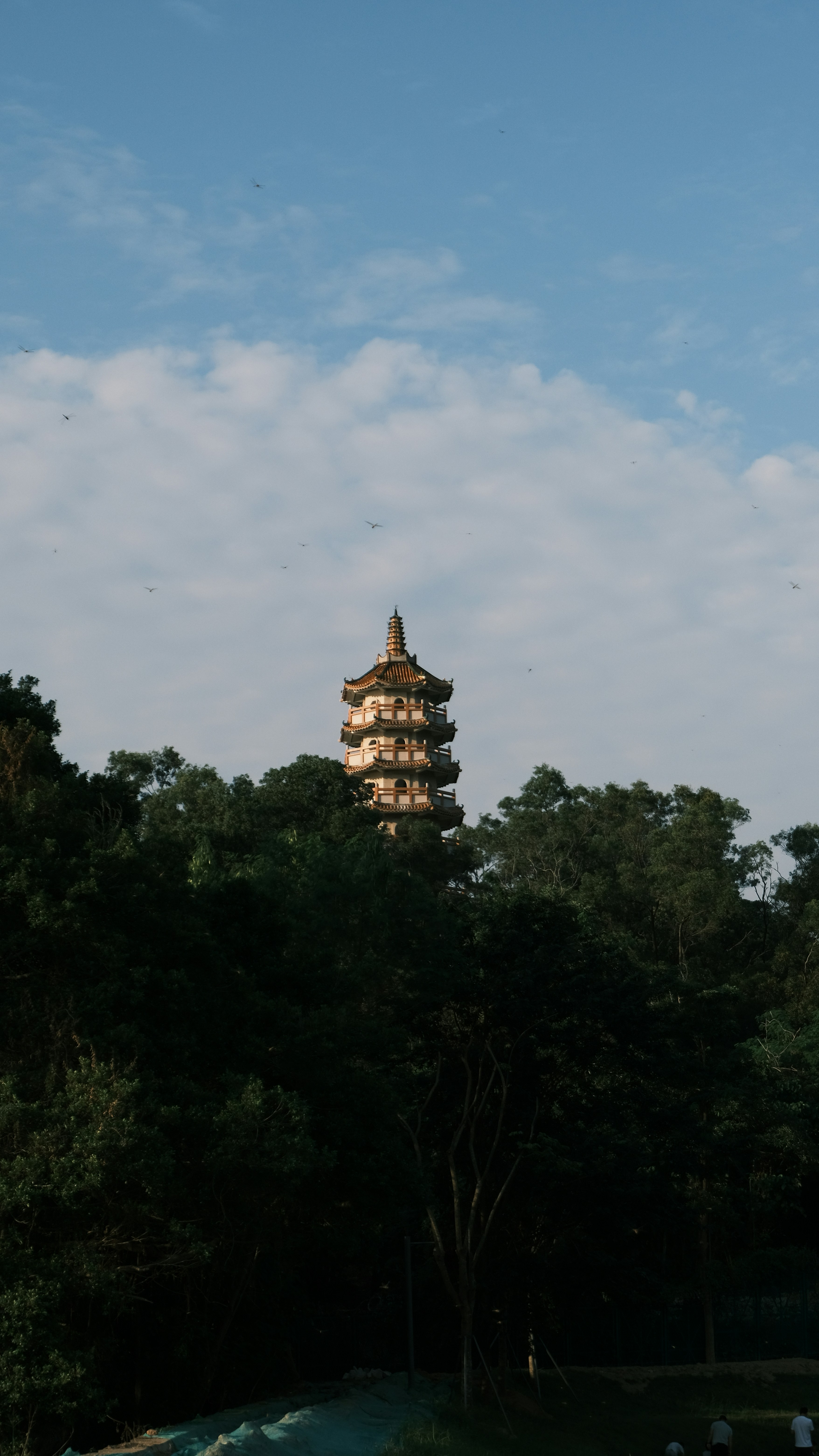 Ethereal Serenity: The Towering Beacon