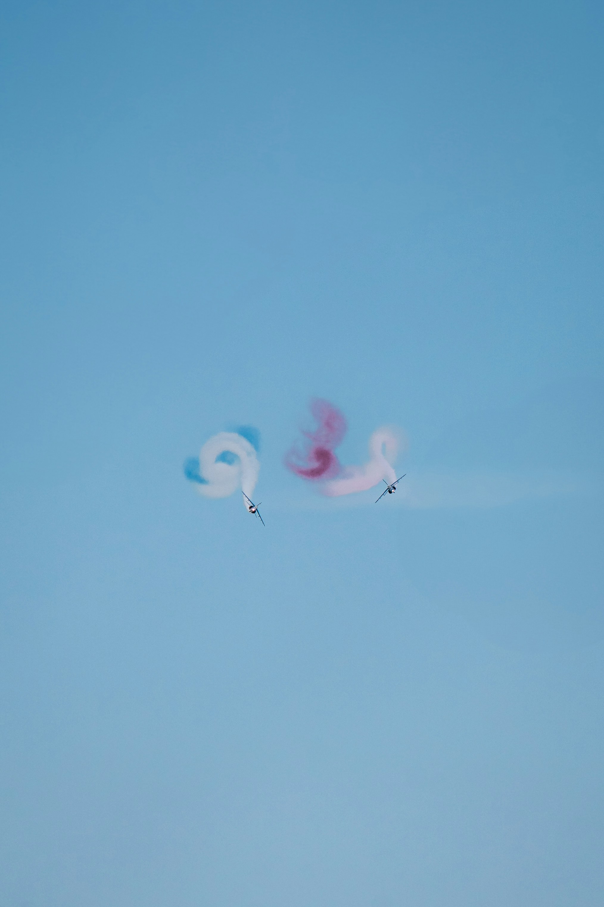 Aerial Ballet: Spirals of Color in the Sky