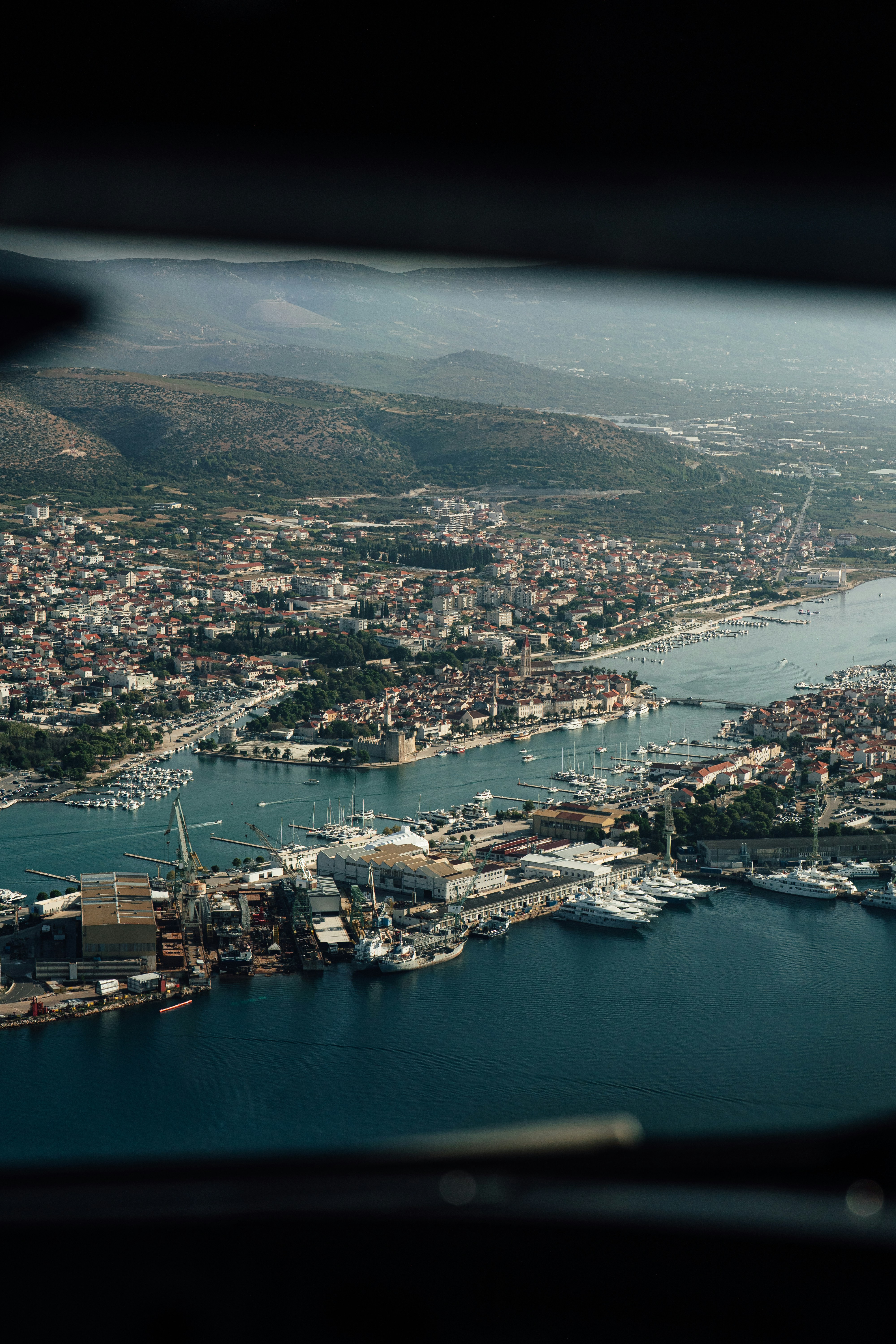 Aerial Symphony of Harbor Life