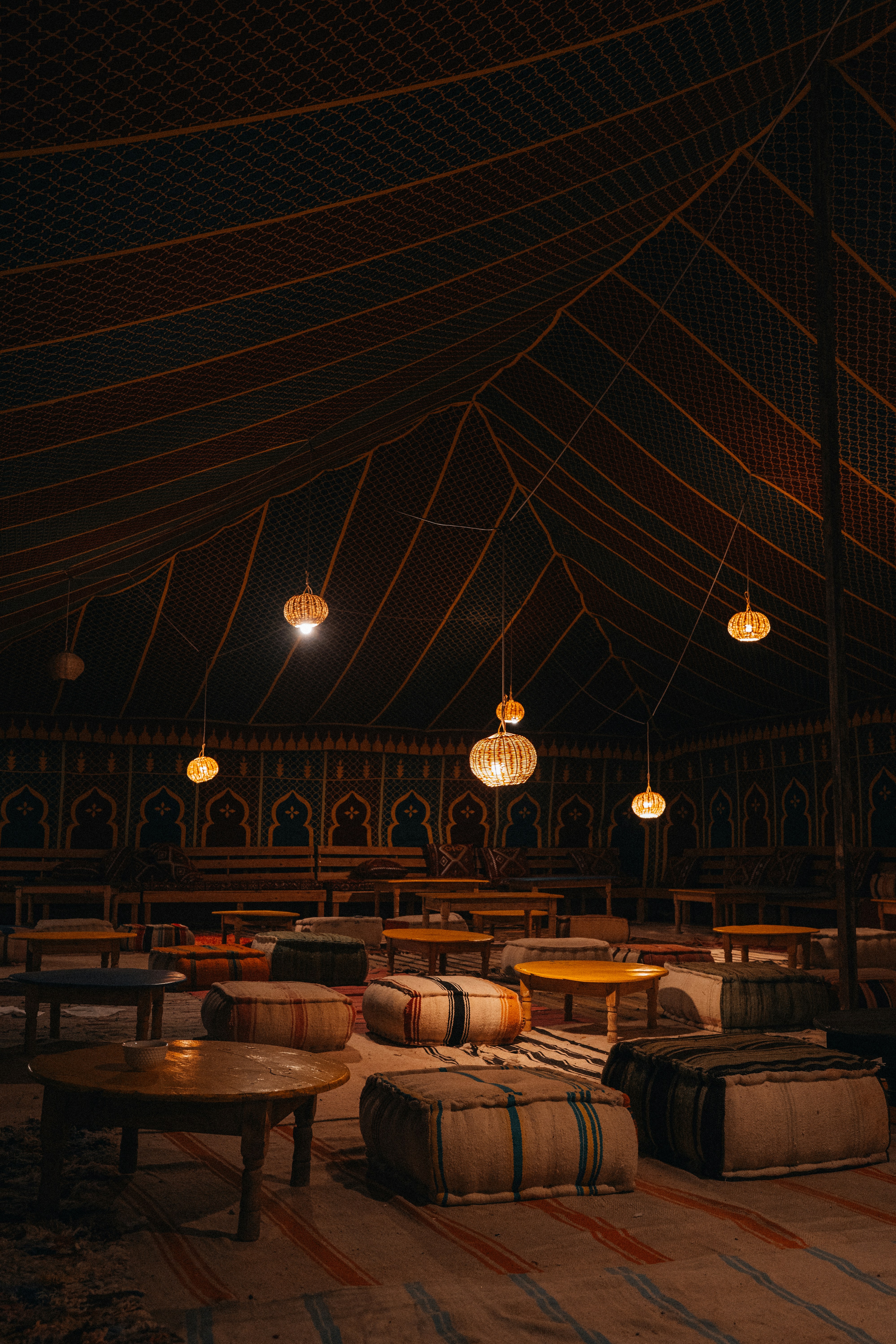Illuminated Oasis: A Cozy Gathering Space