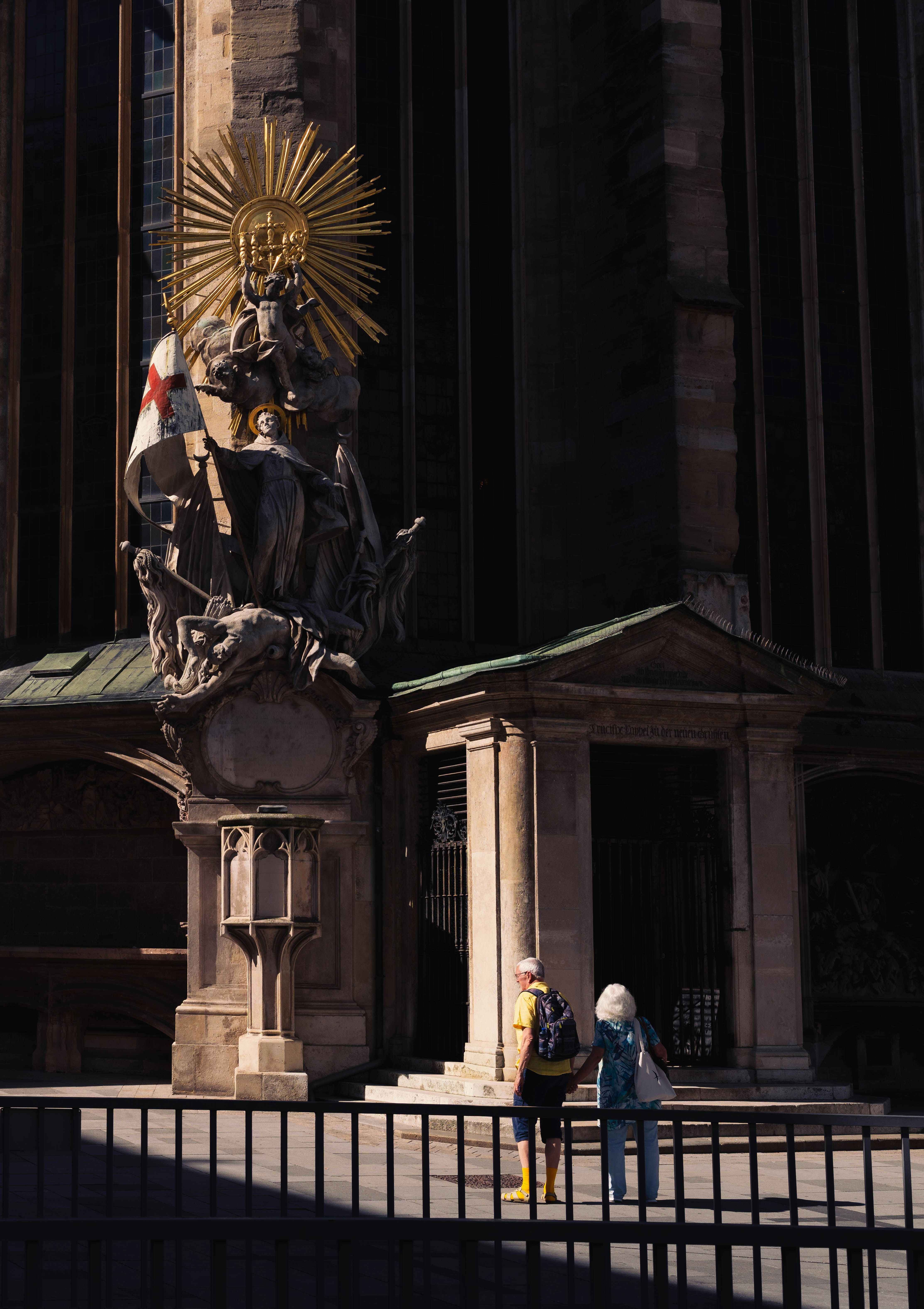 Eternal Embrace: A Moment Beneath the Guardian