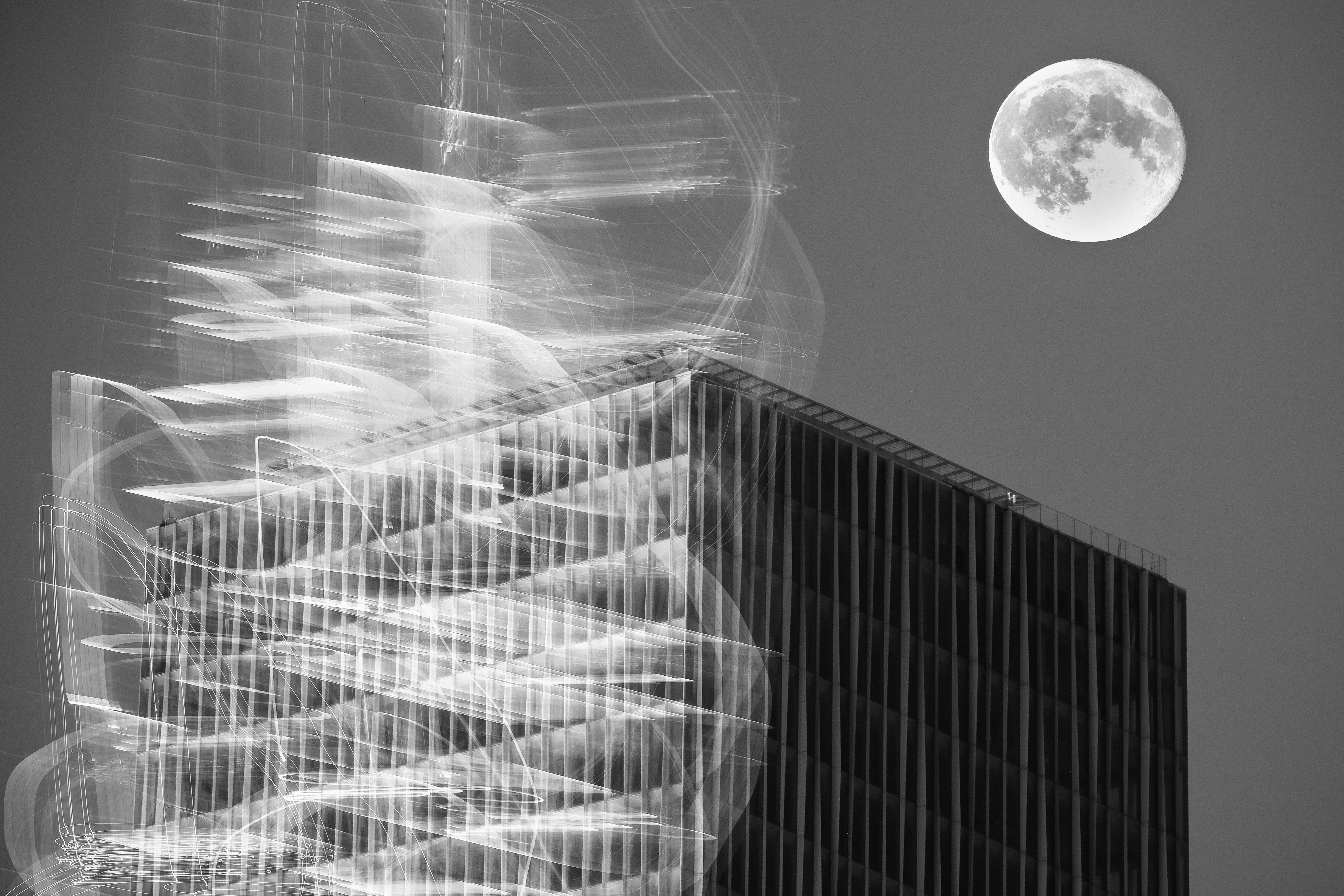 Whispers of the Night: Architecture Meets Lunar Glow