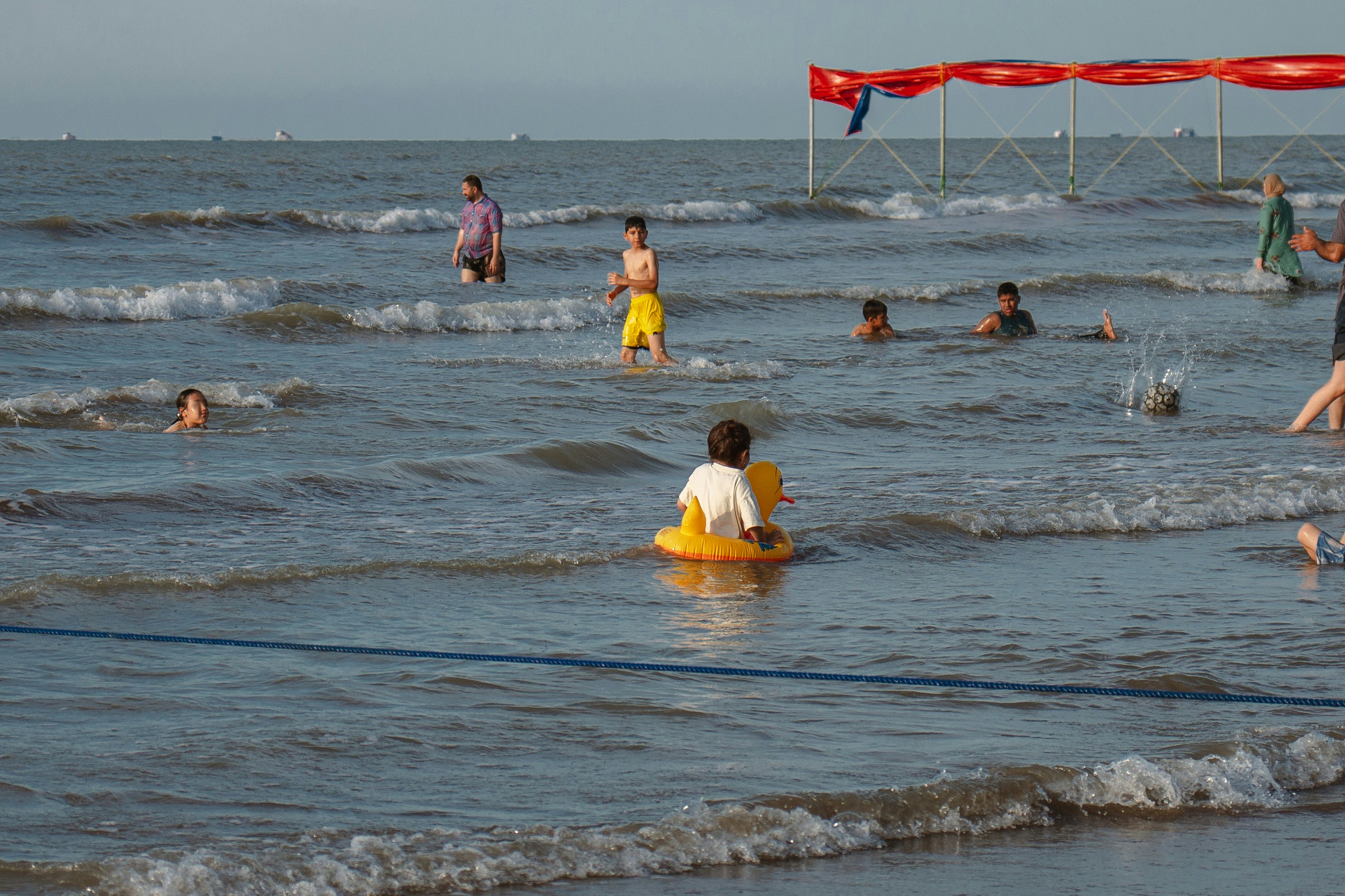 Joyful Moments on the Shoreline
