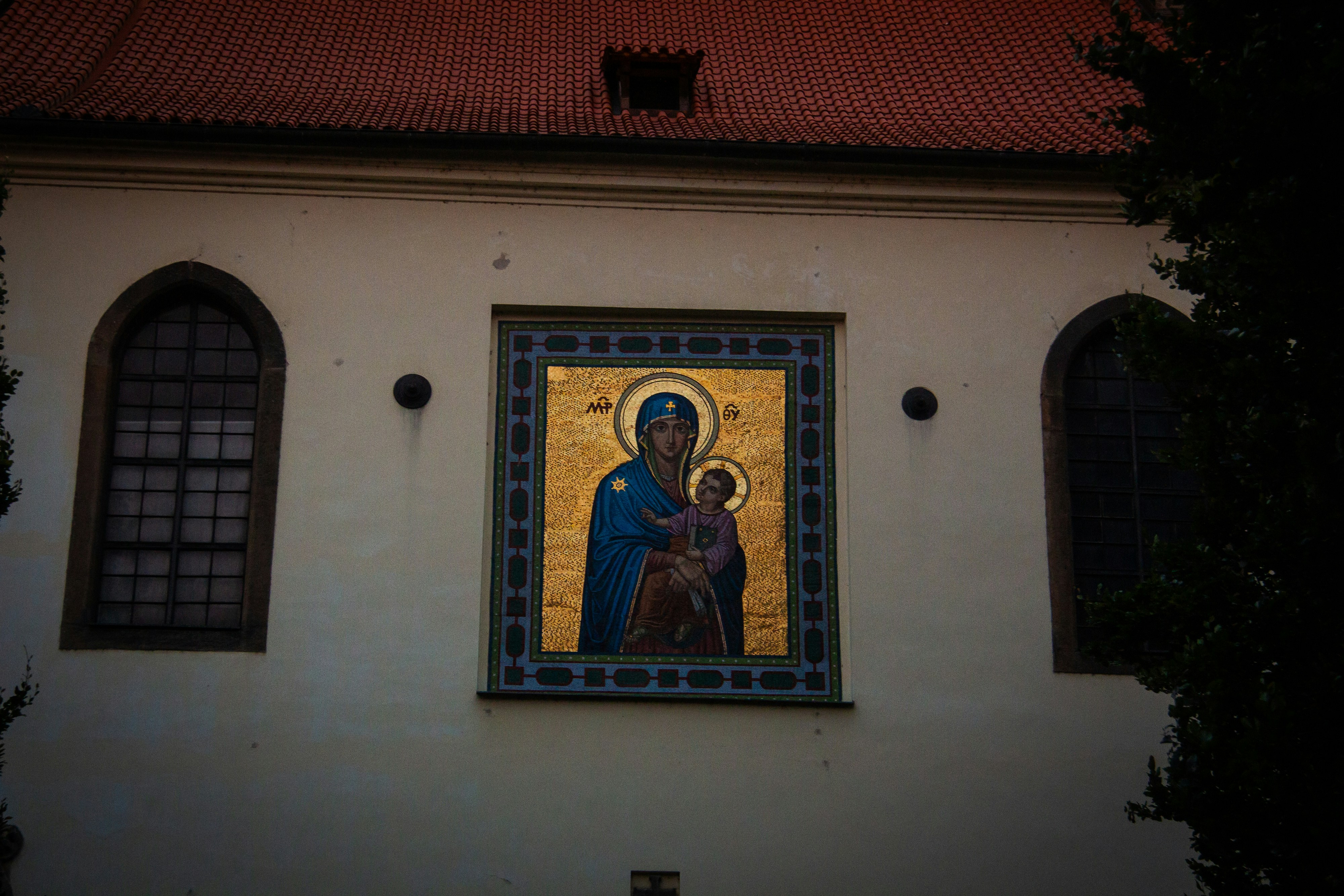 Religious mosaic on a building facade photo – Free Architecture Image ...
