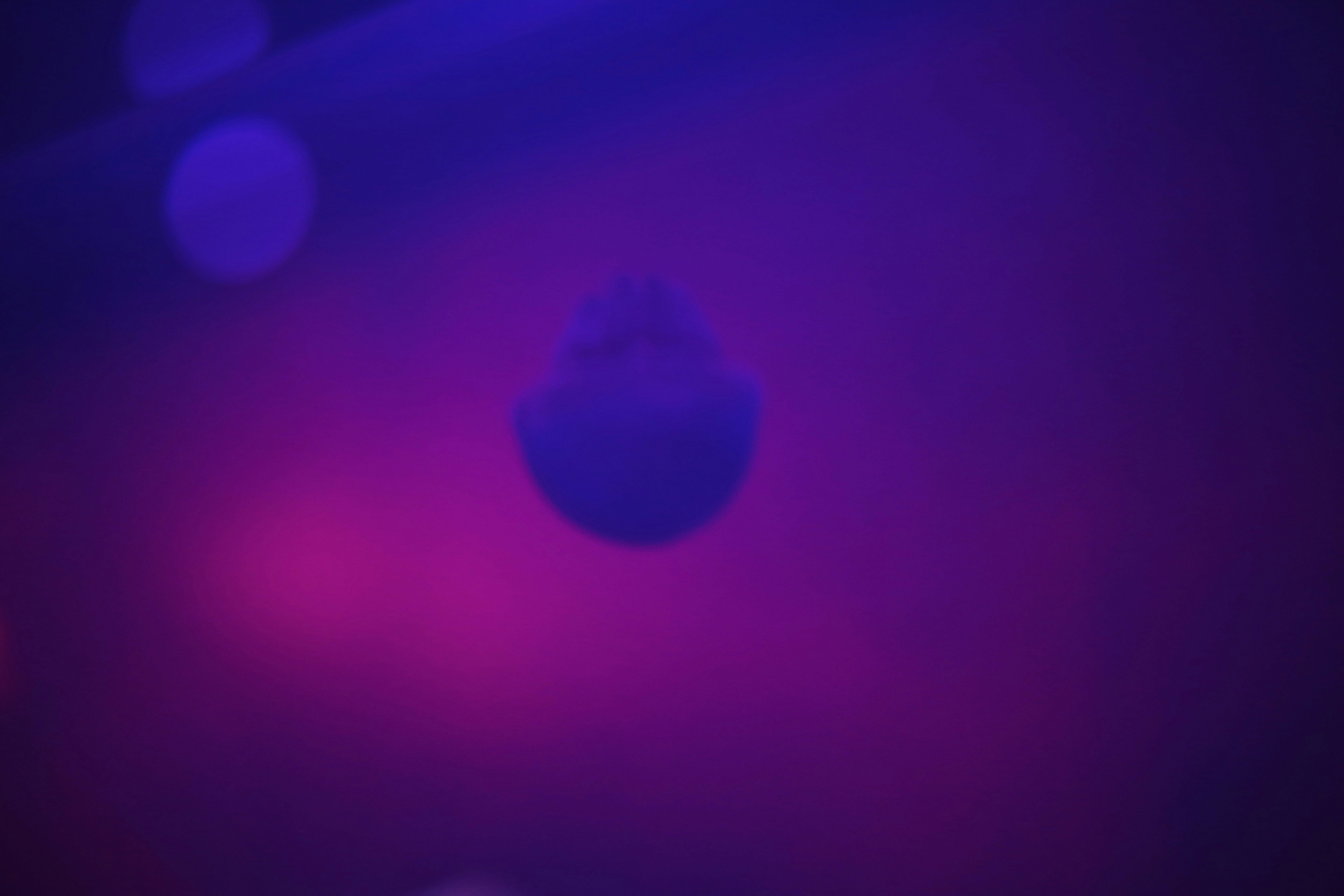 Abstract purple and blue bokeh lights