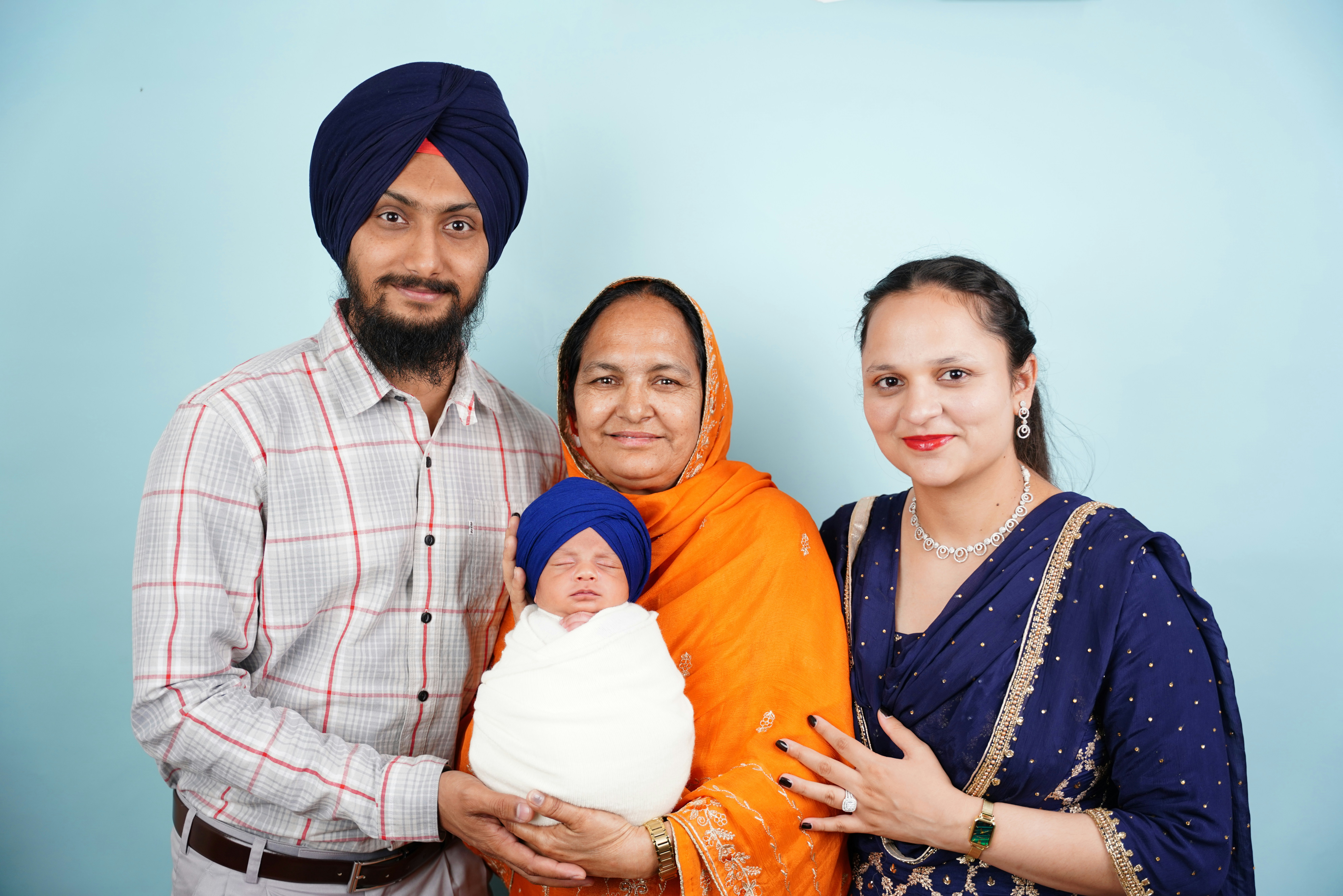 Generational Bonds: A Family's Cherished Moment