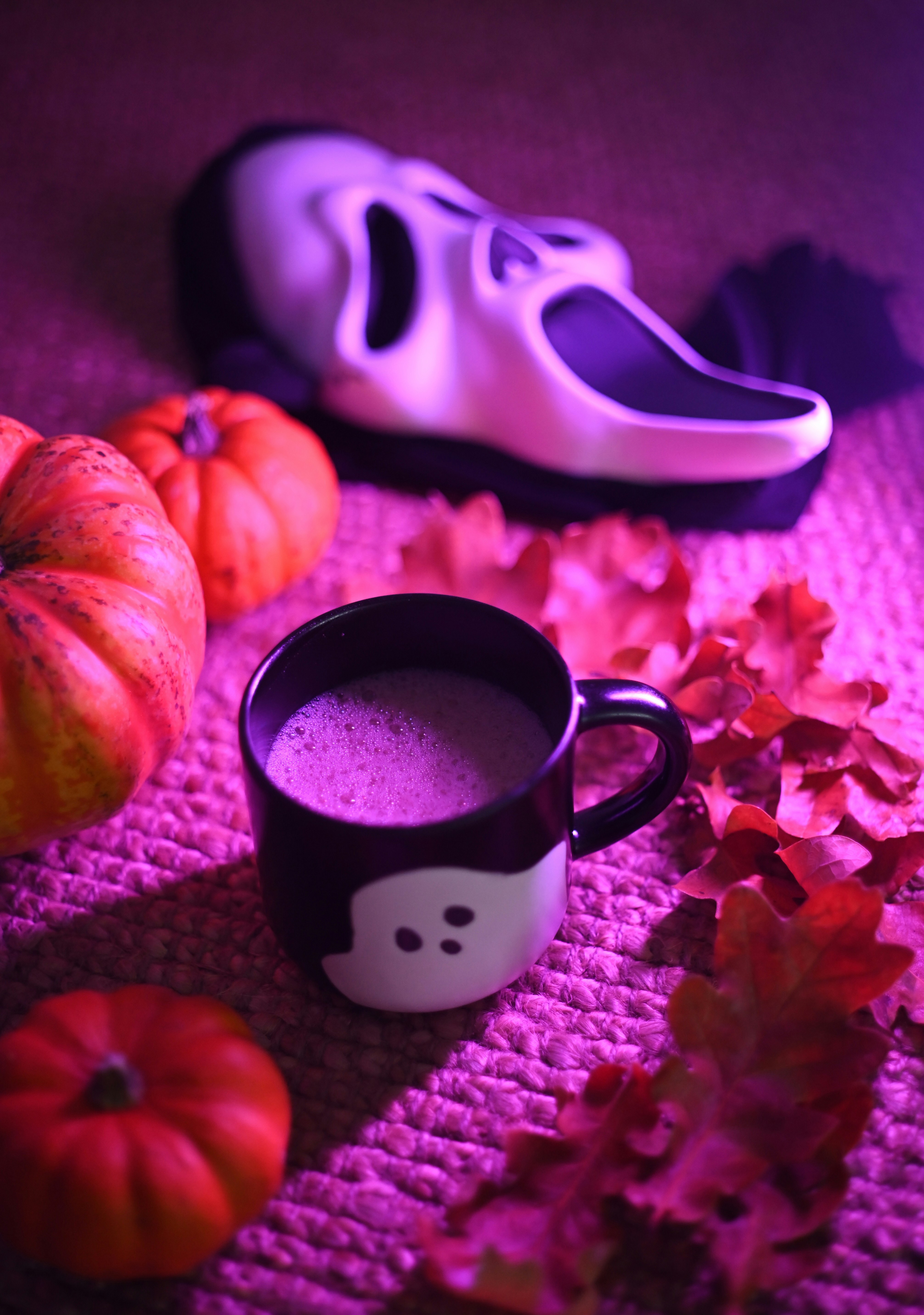 Ghostly Brew Among Autumn's Bounty