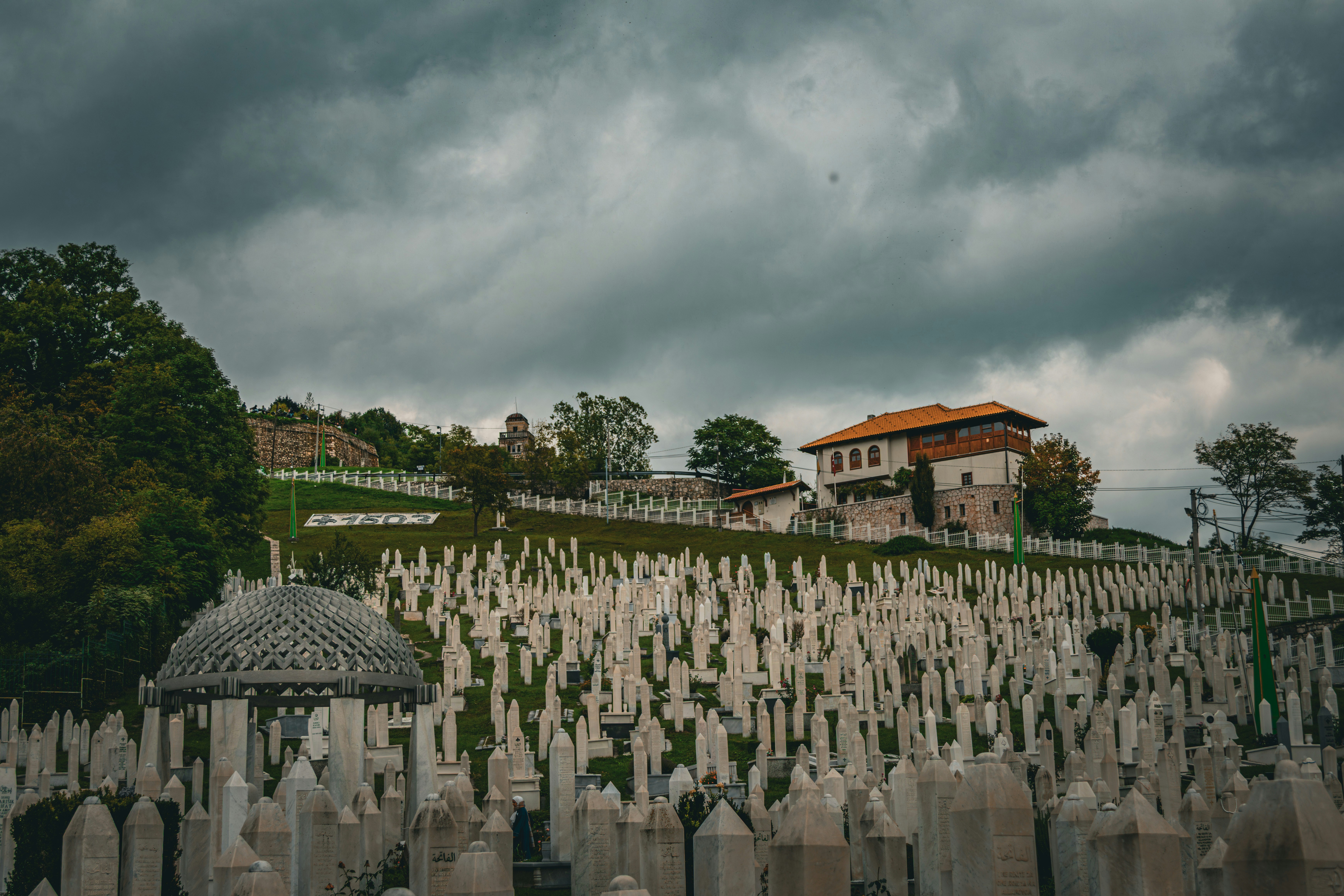 Whispers of the Past: A Serene Cemetery Landscape