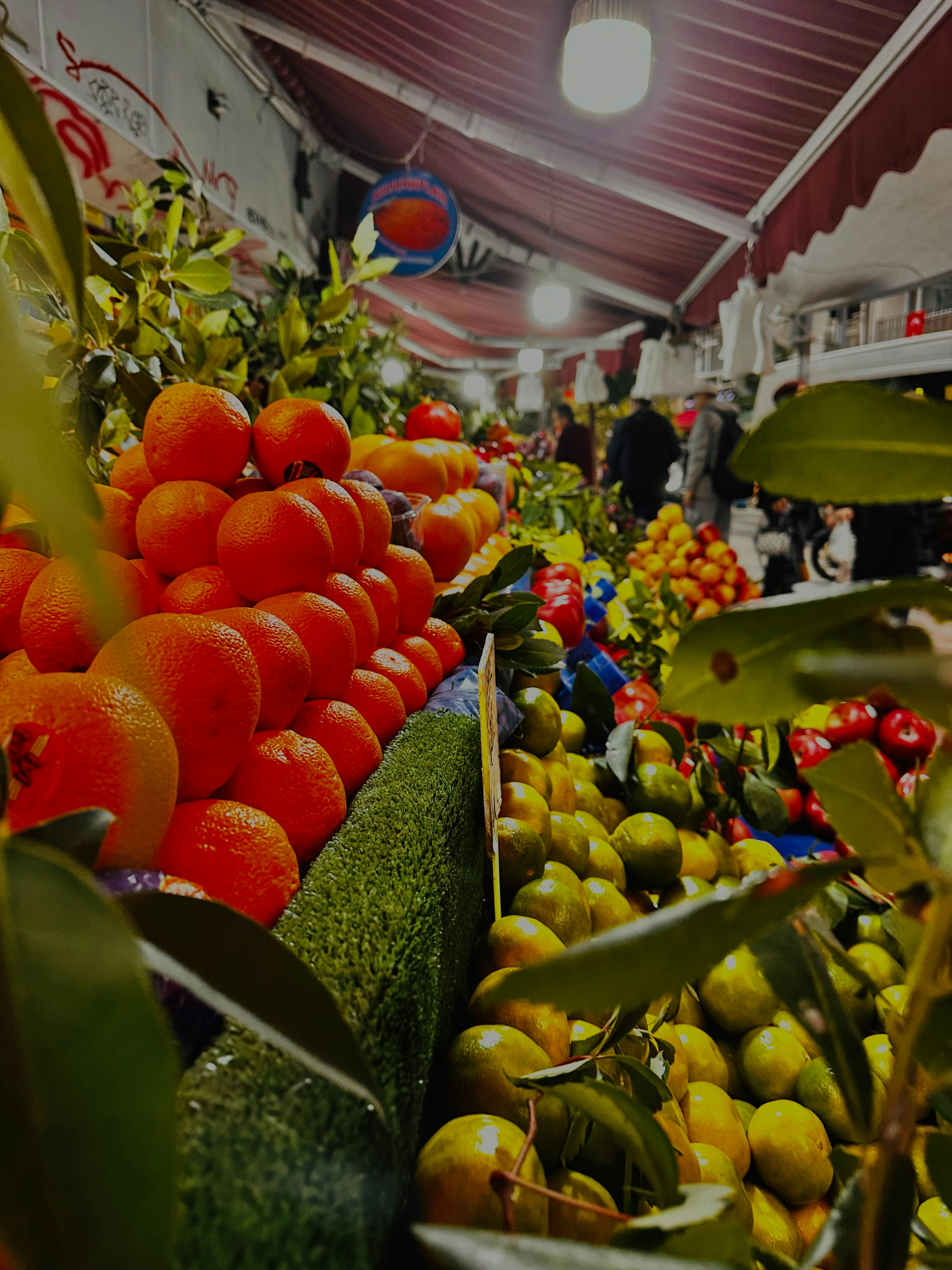 A Vibrant Market Mosaic: Fruits in Harmony