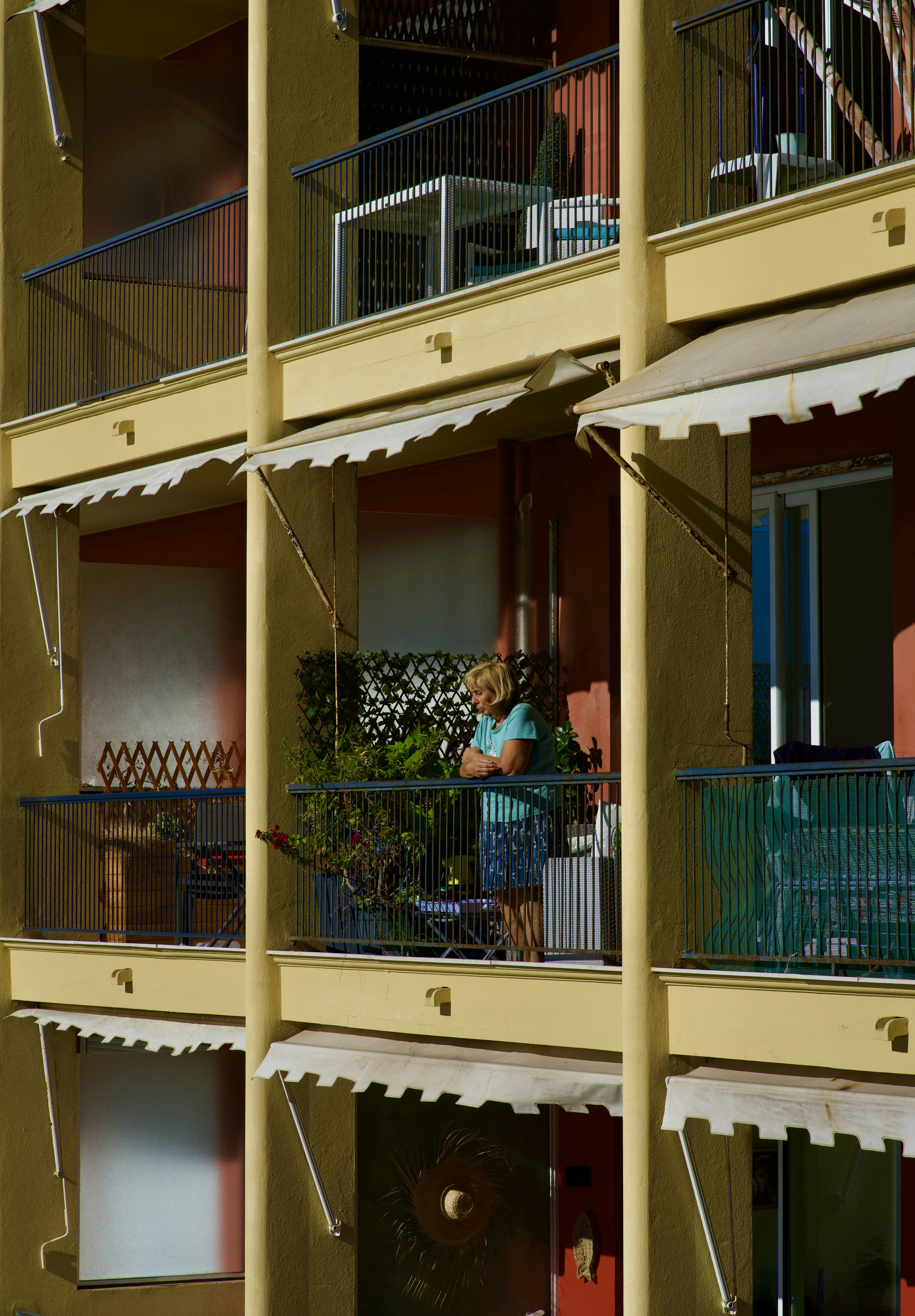 Balcony Moments: A Pause in Time