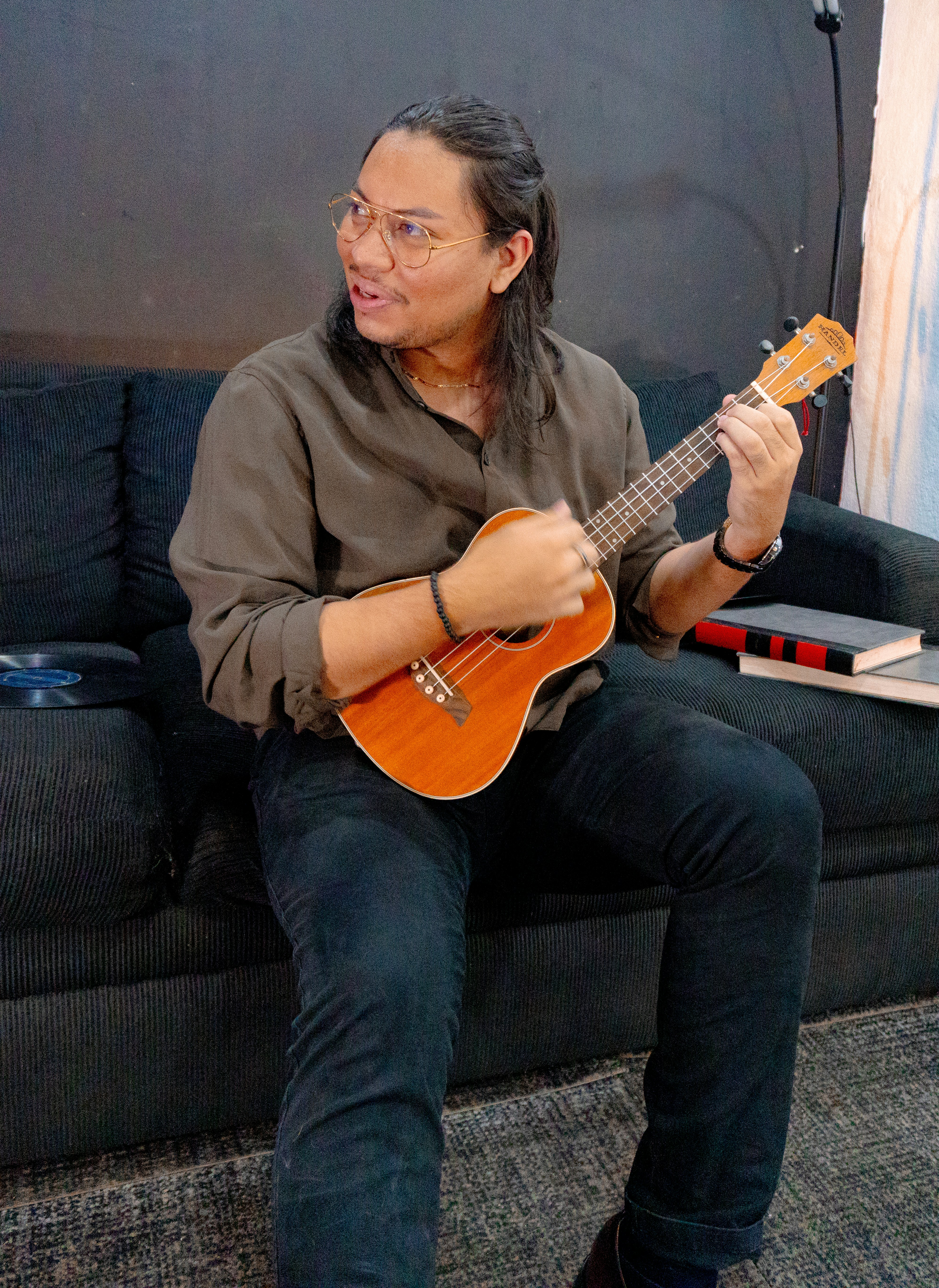 Strumming Joy: A Moment of Musical Connection