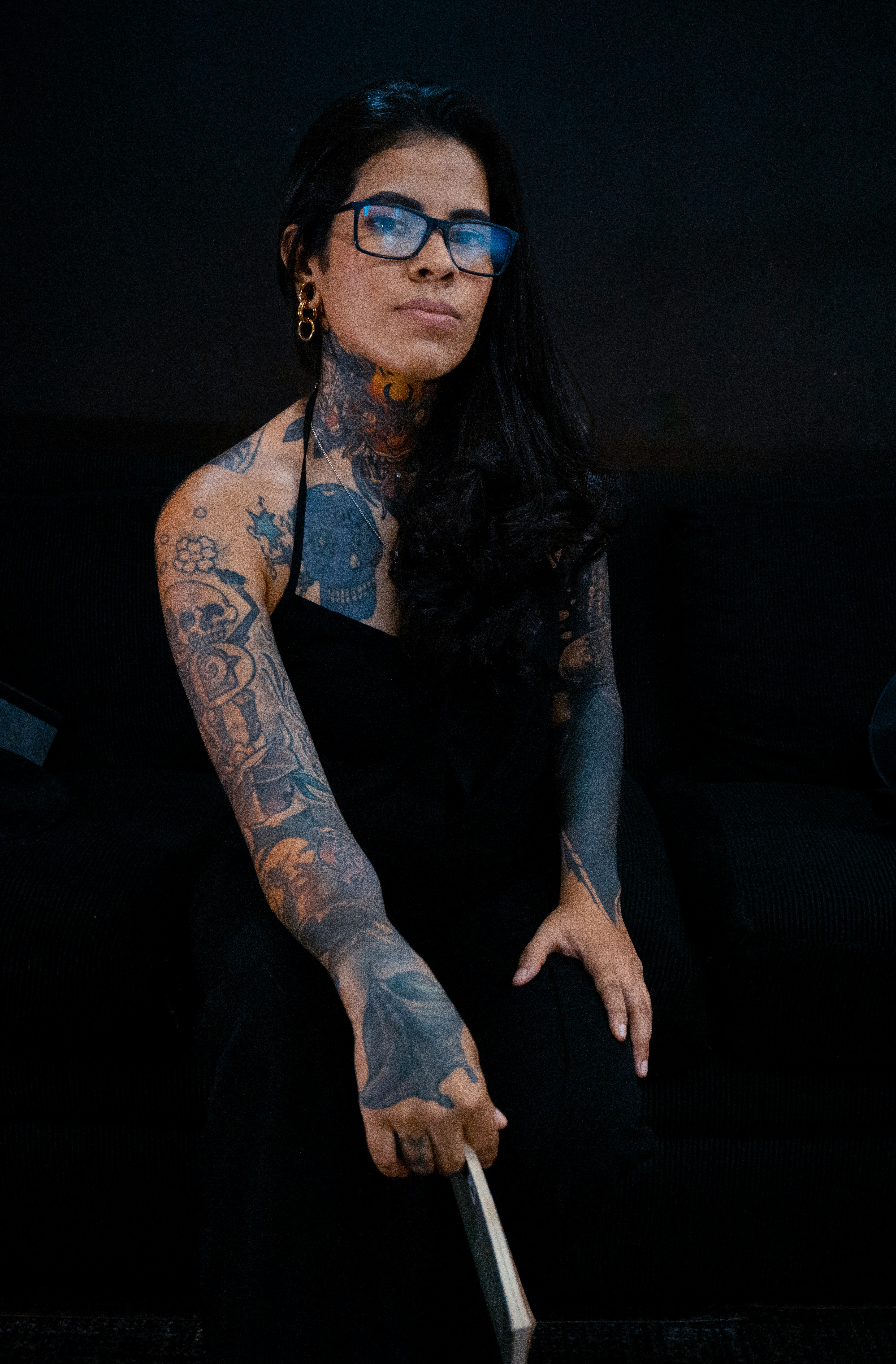 Ink, Glass, and Quiet Light: A Tattooed Portrait