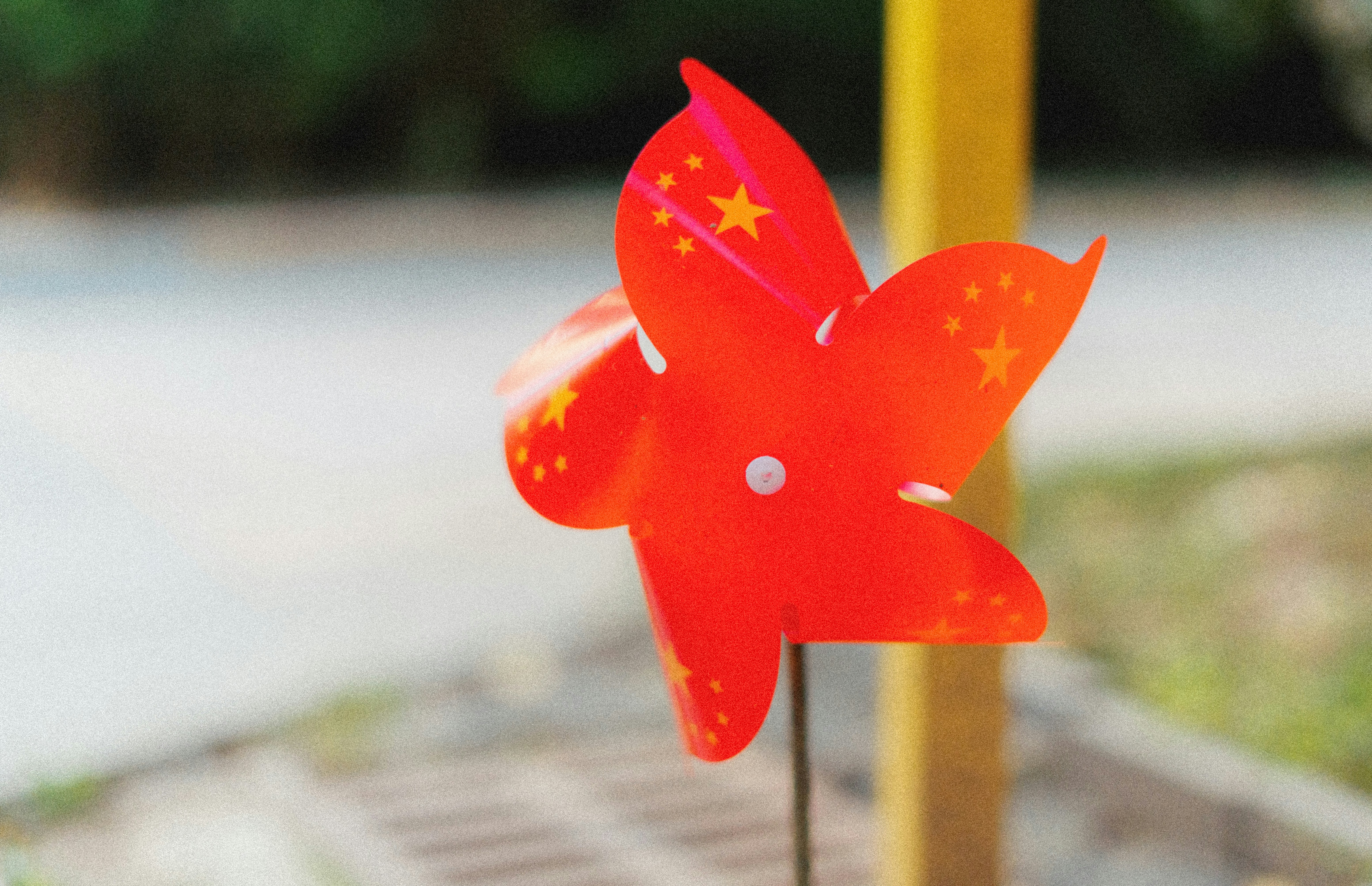 Whirling Joy: A Playful Pinwheel in Motion