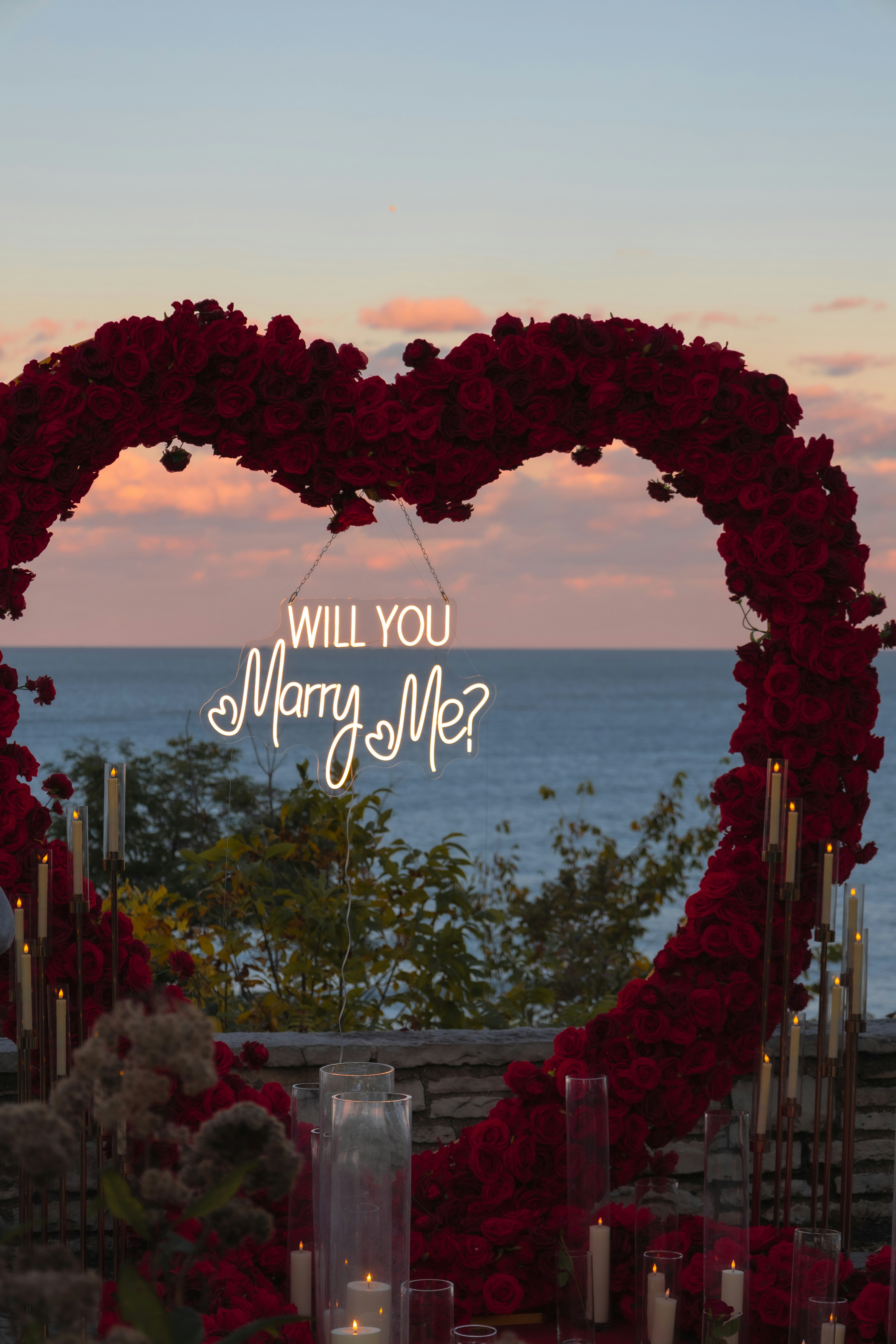 A Heartfelt Proposal by the Sea