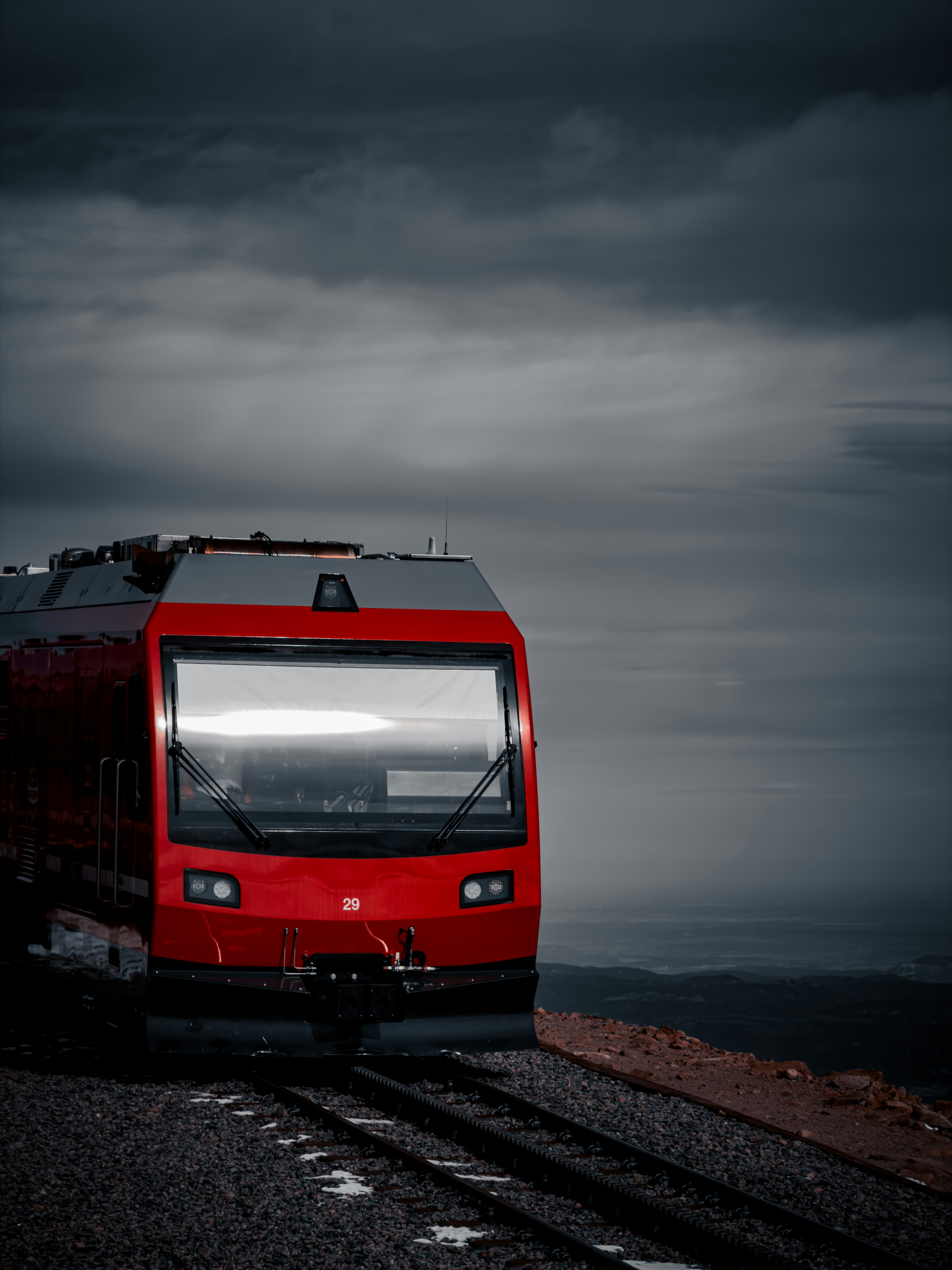 Crimson Engine Against a Gloomy Horizon