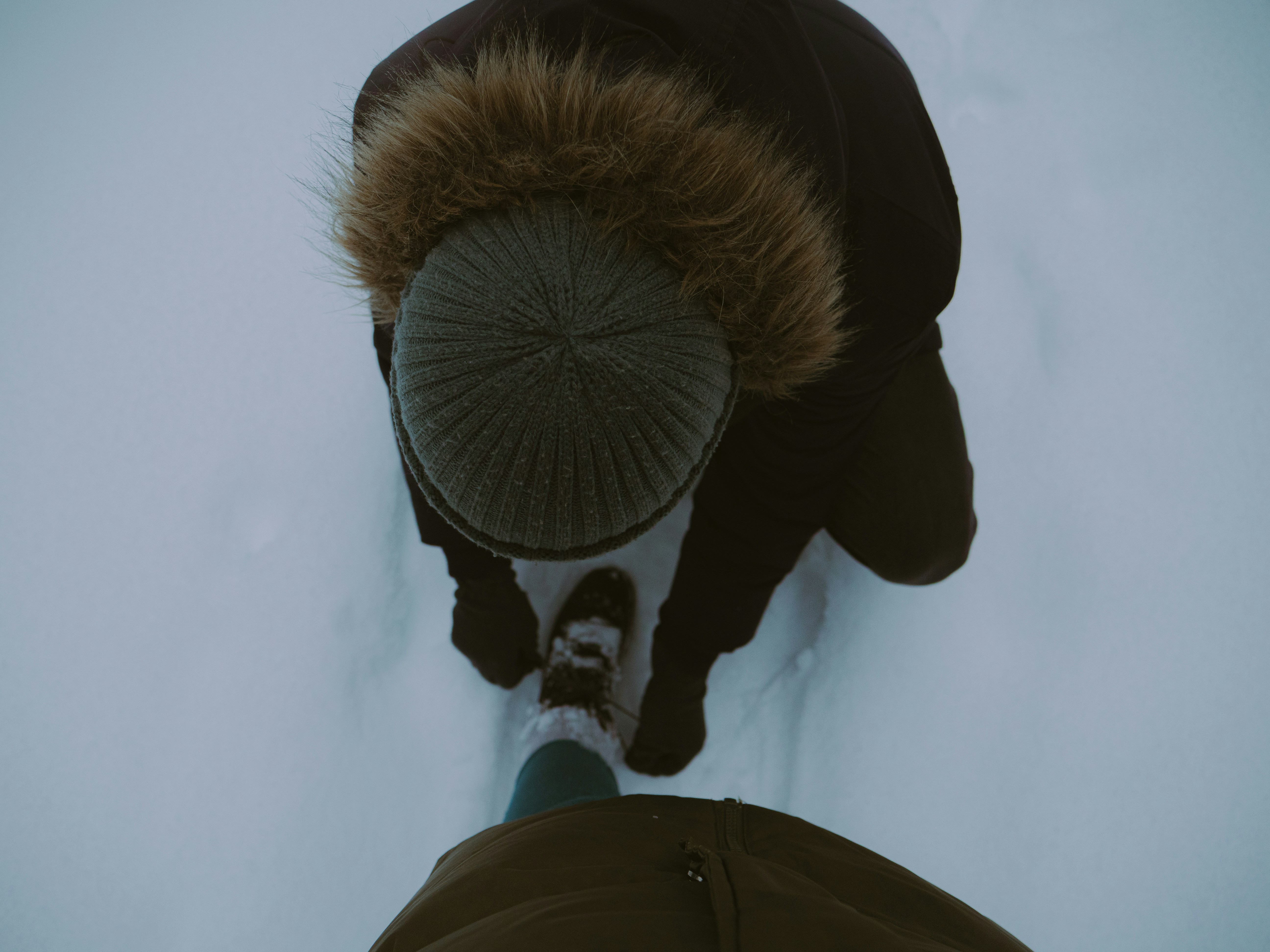 Winter's Embrace: The Bond of Footsteps